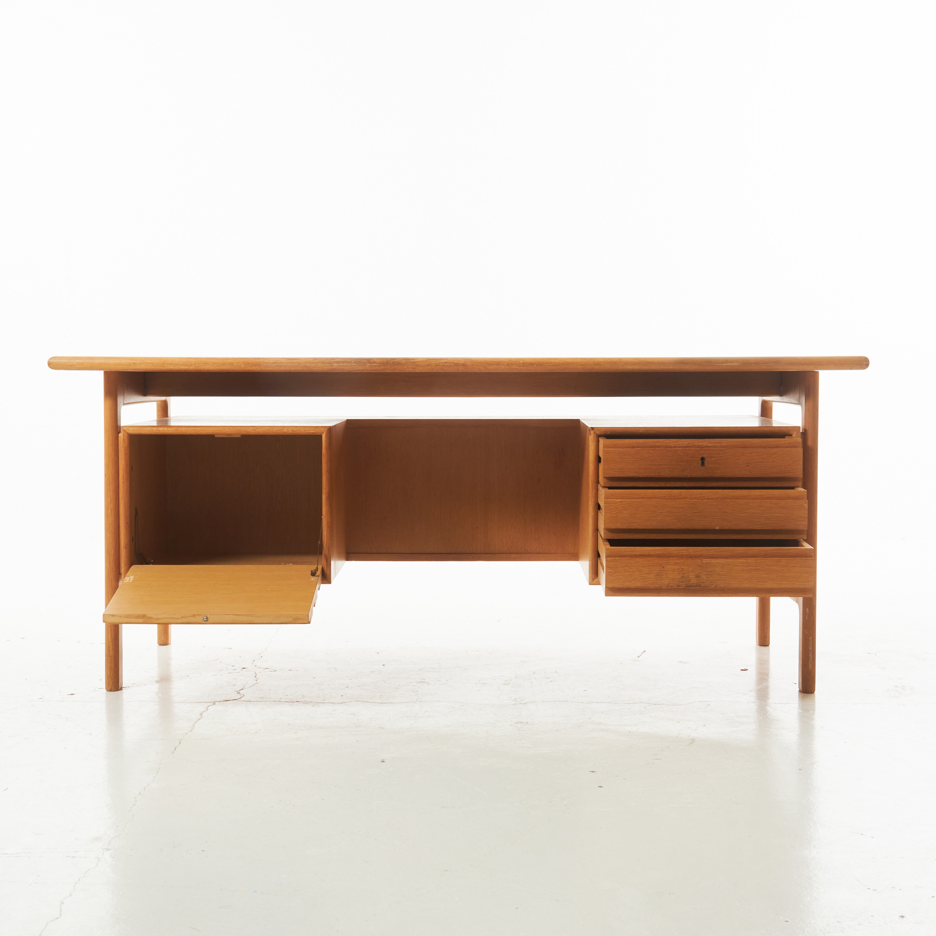 Images for 2236956. GUNNI OMANN. Desk, 1960s, oak, with drawers and ...