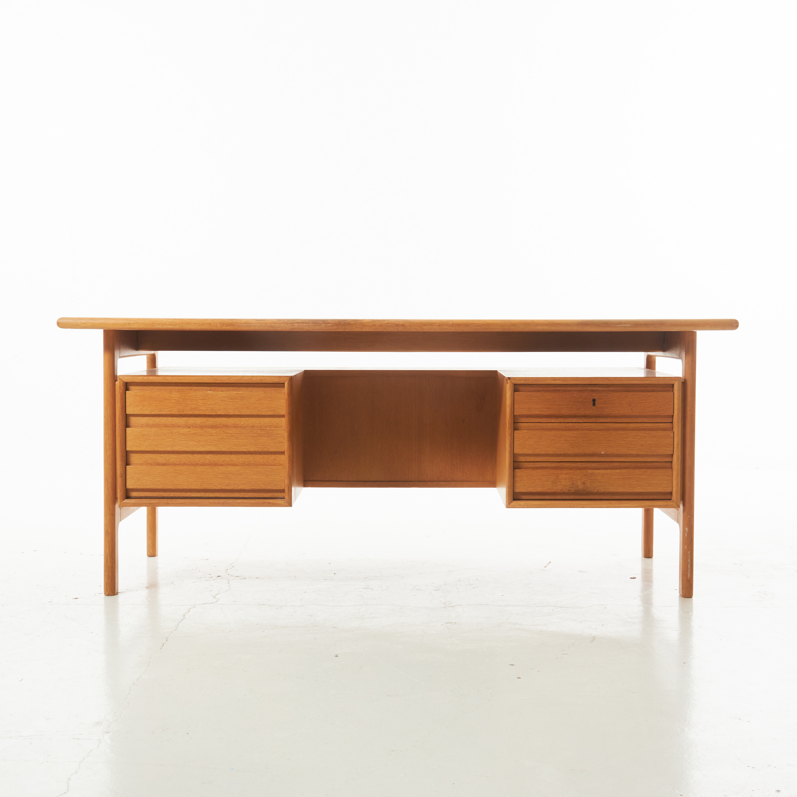 Images for 2236956. GUNNI OMANN. Desk, 1960s, oak, with drawers and ...