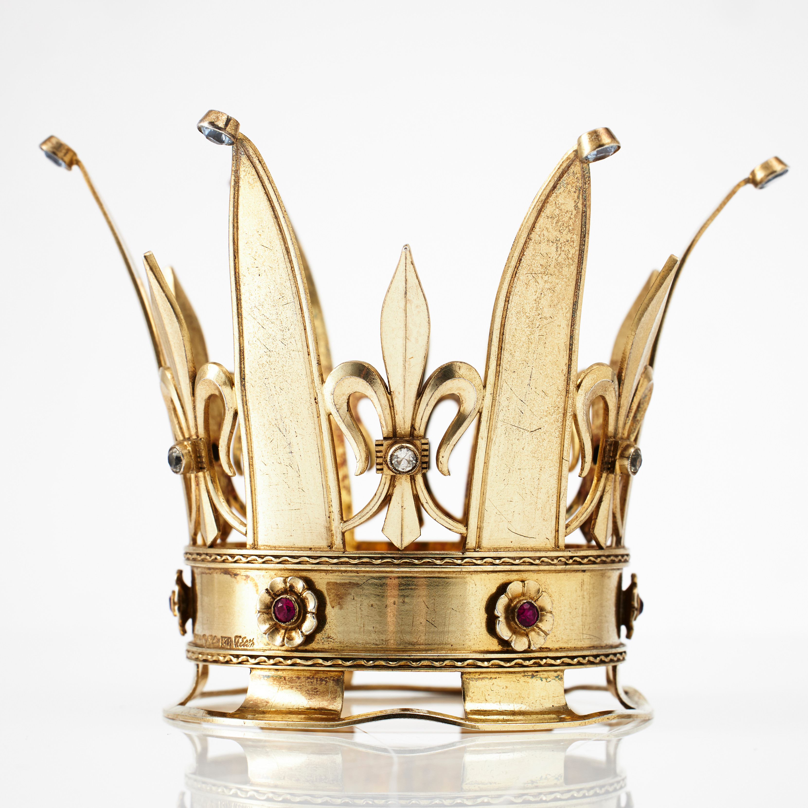 Images for 2237048. BRIDE'S CROWN, gilt silver, 6 prongs with ...