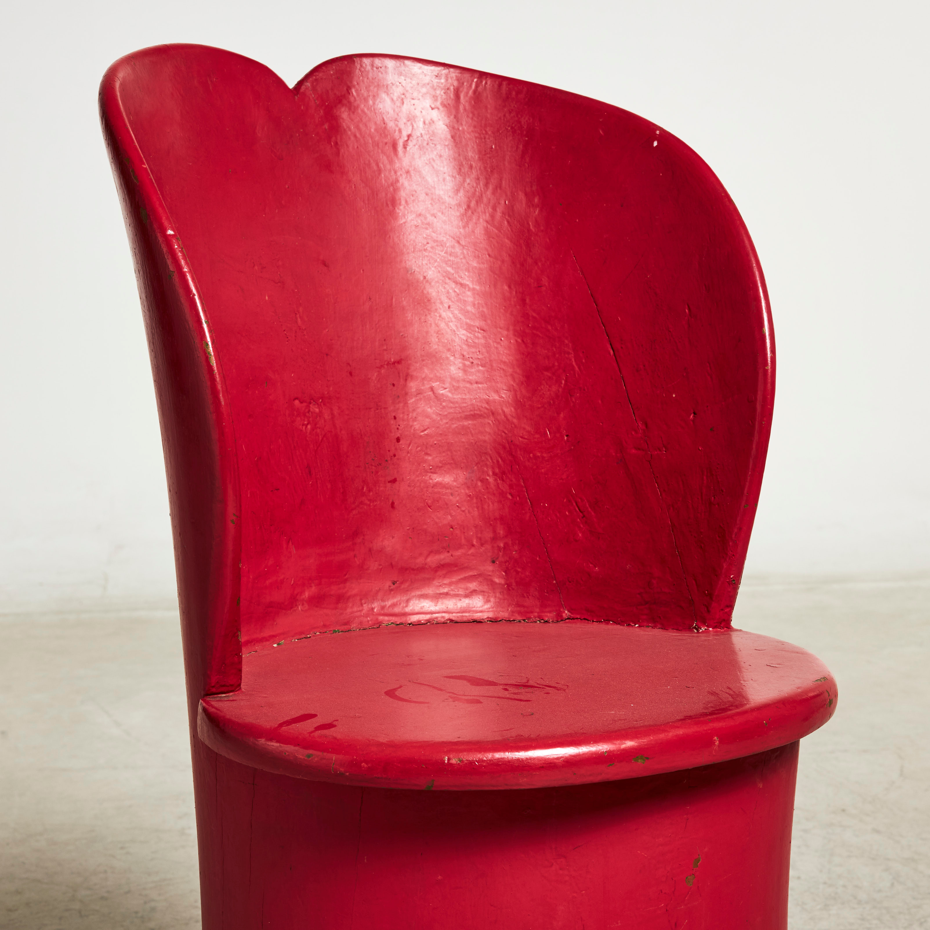 Images for 2237577. Cube chair, 1900s, painted, heart-shaped backrest ...