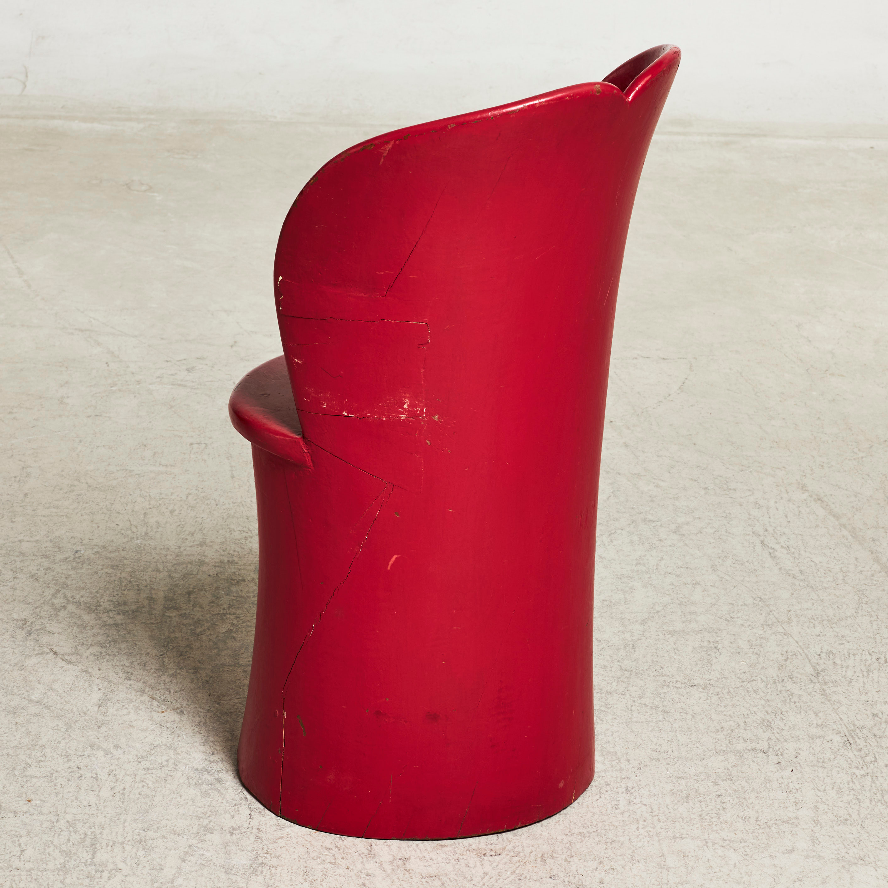 Images for 2237577. Cube chair, 1900s, painted, heart-shaped backrest ...