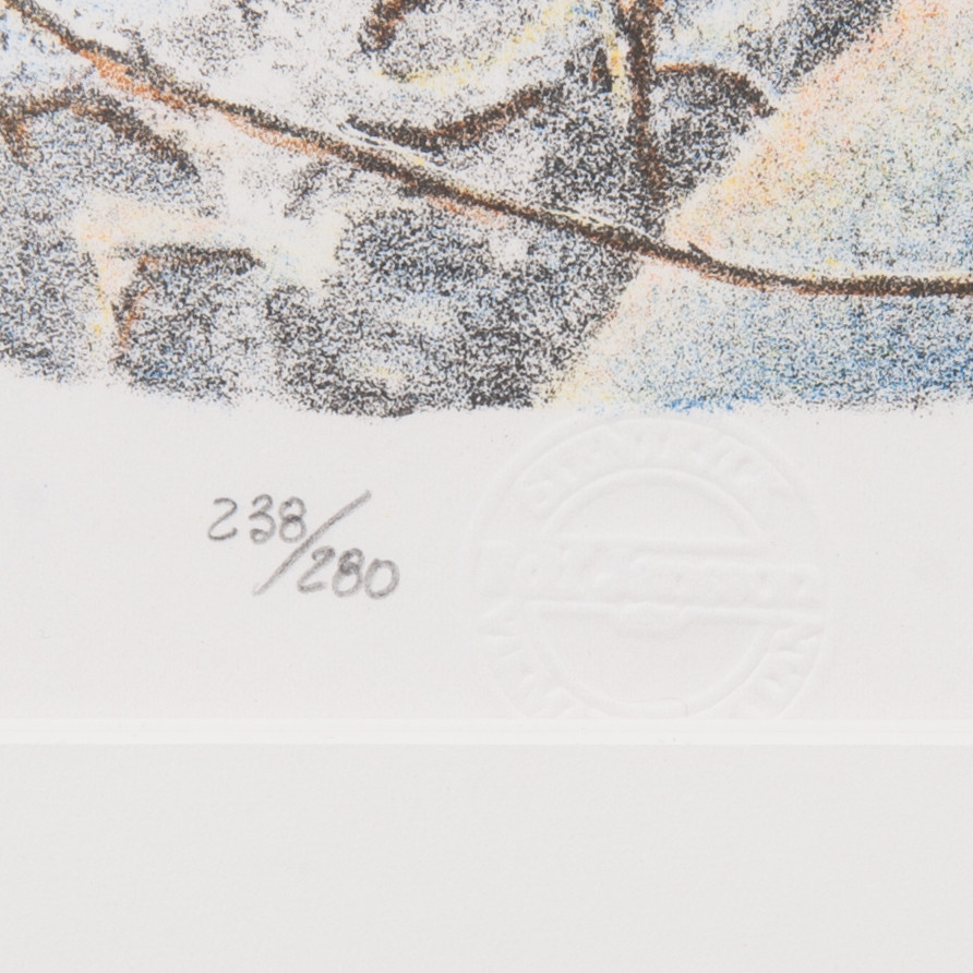 Images for 2250525. BERTIL LINDH. Color lithograph, Lynx, signed and ...