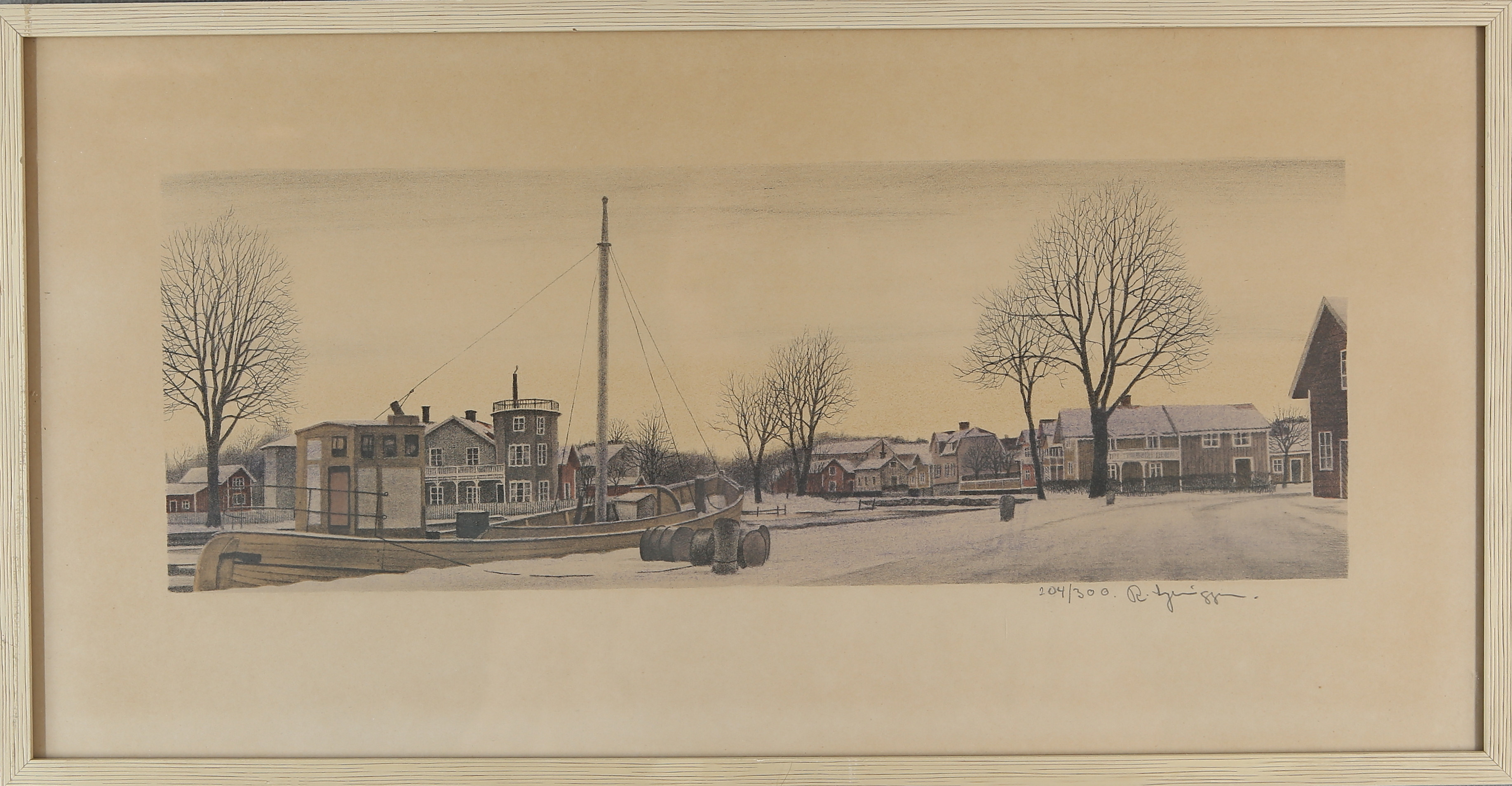 Images for 2255675. REINHOLD LJUNGGREN. The harbor in Trosa, color ...