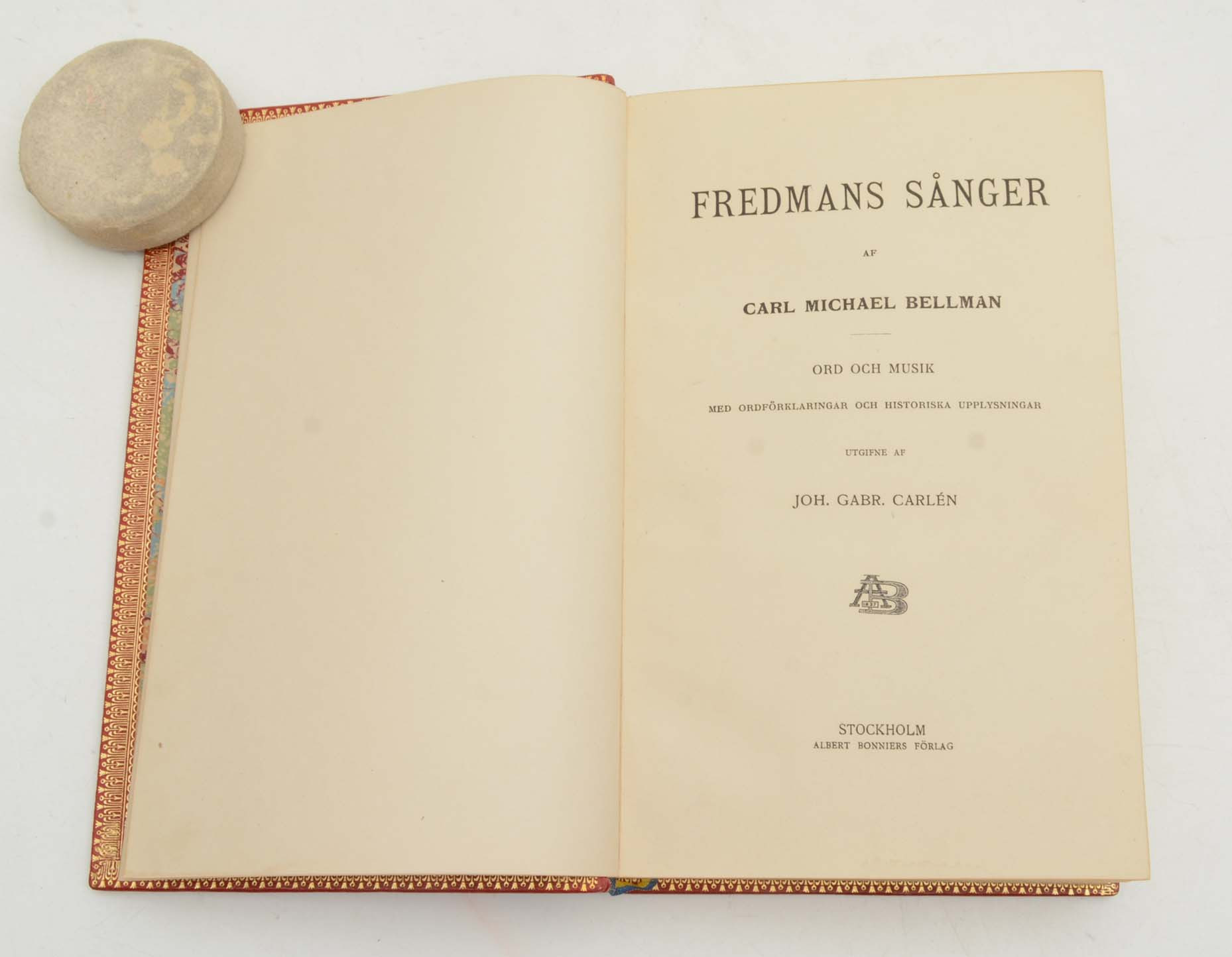 Images for 2255727. CARL MICHAEL BELLMAN. Fredman's Epistles and ...
