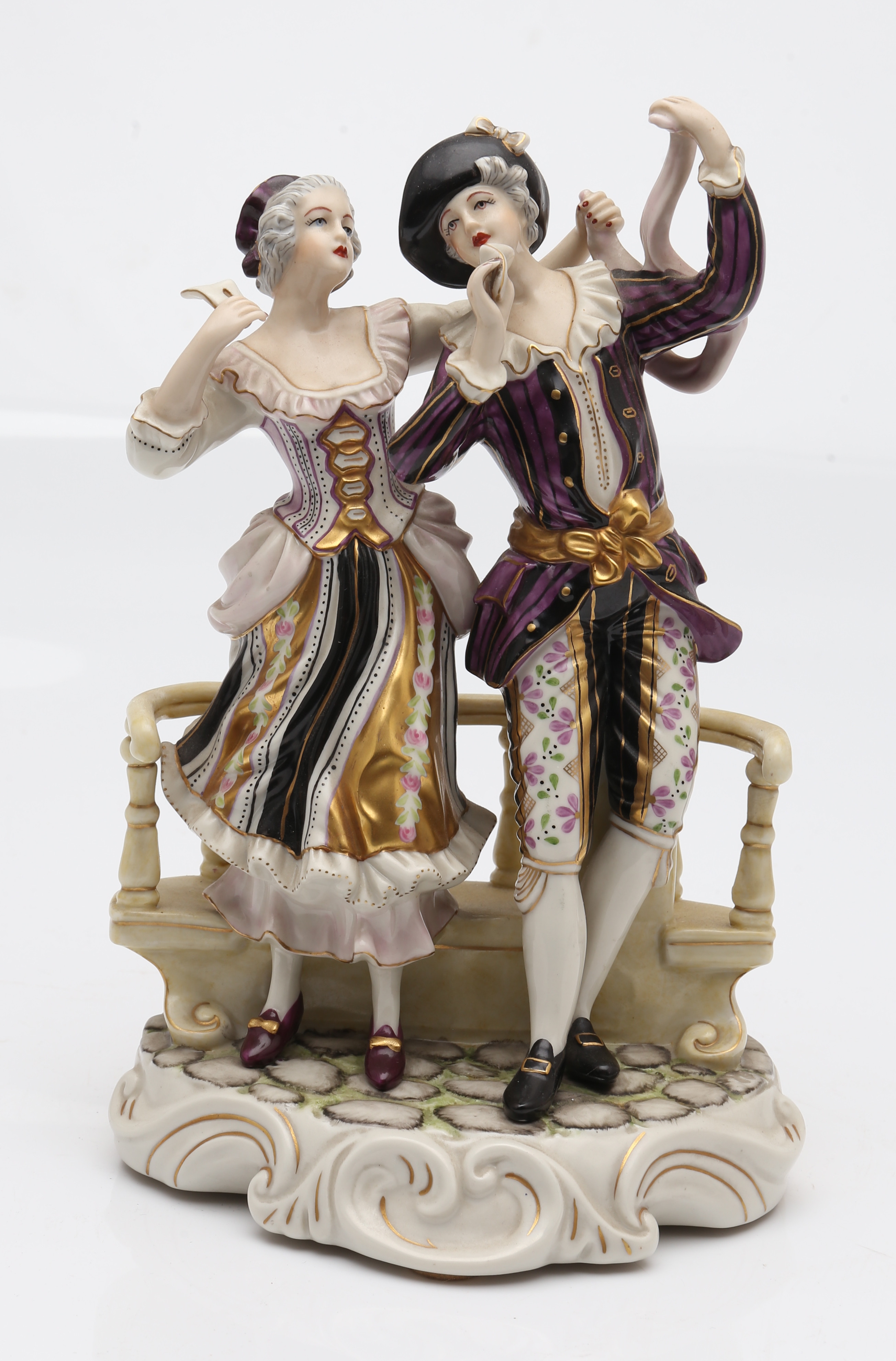 Images for 2257619. "Carnival couple", Galos porcelain group, circa ...