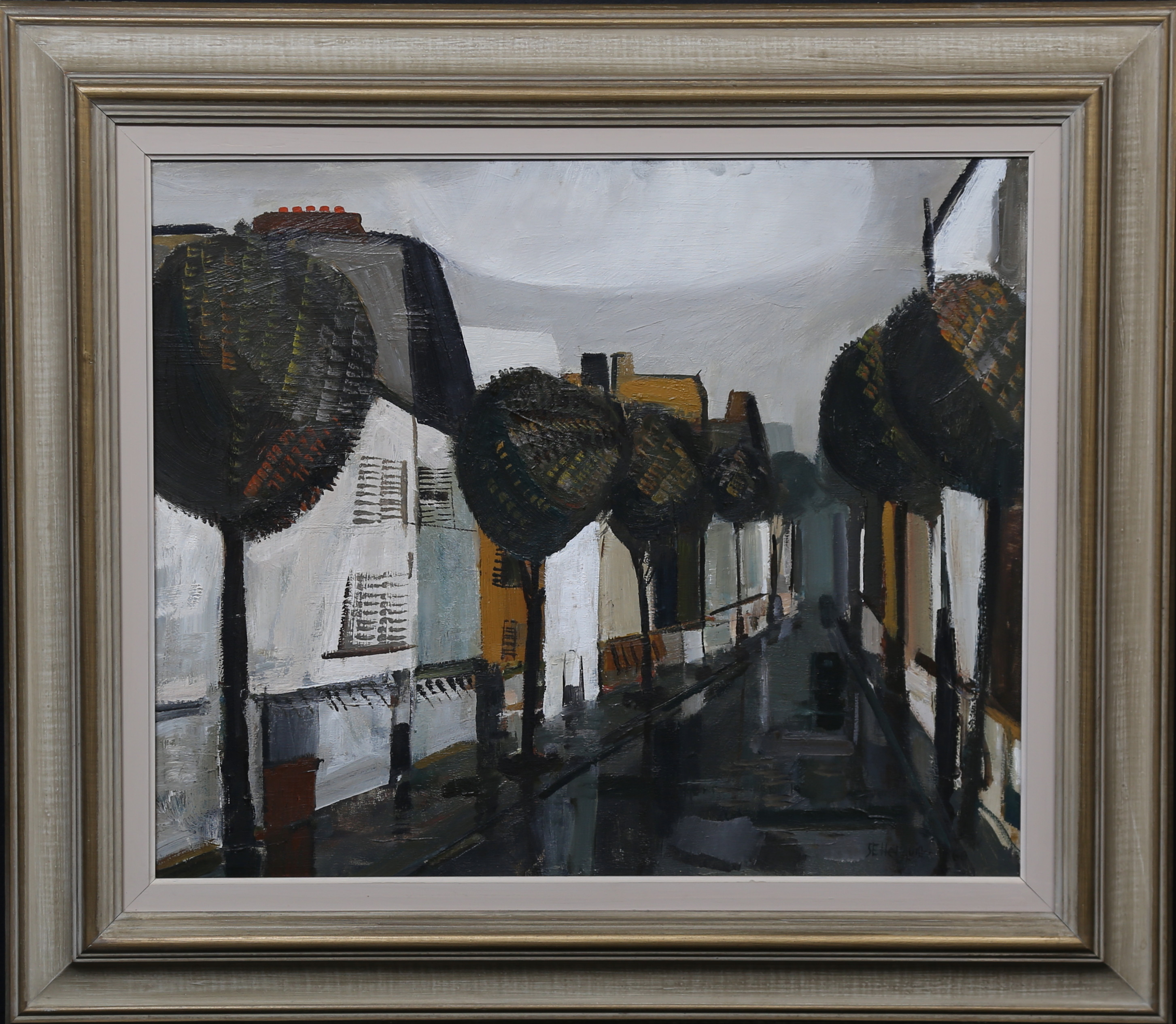 Images for 2272714. SVEN ERIK HELLQUIST. City motifs. Oil on Board ...