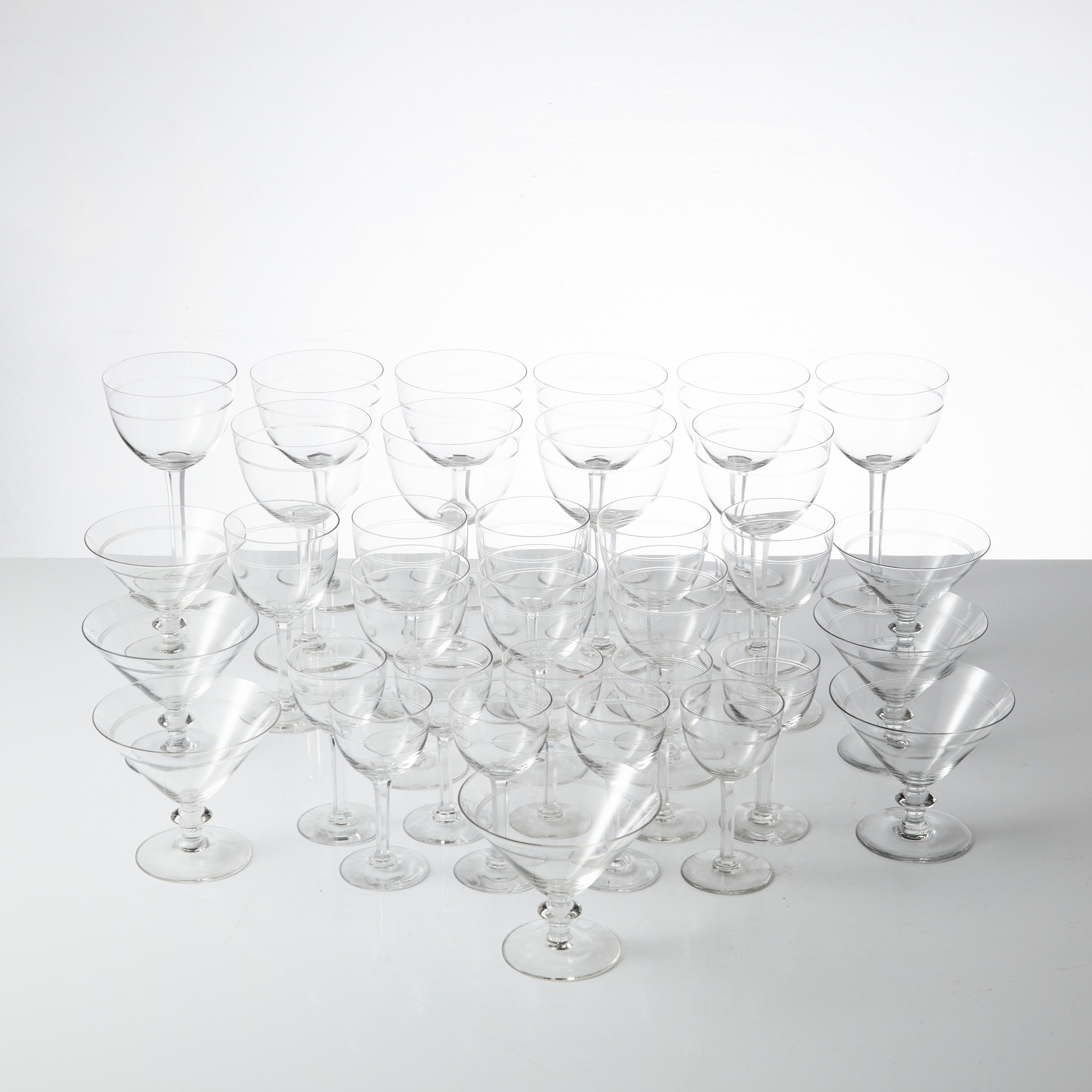 Images for 2274434. GLASSWARE PARTS, 33 dlr, decoration of parallel ...