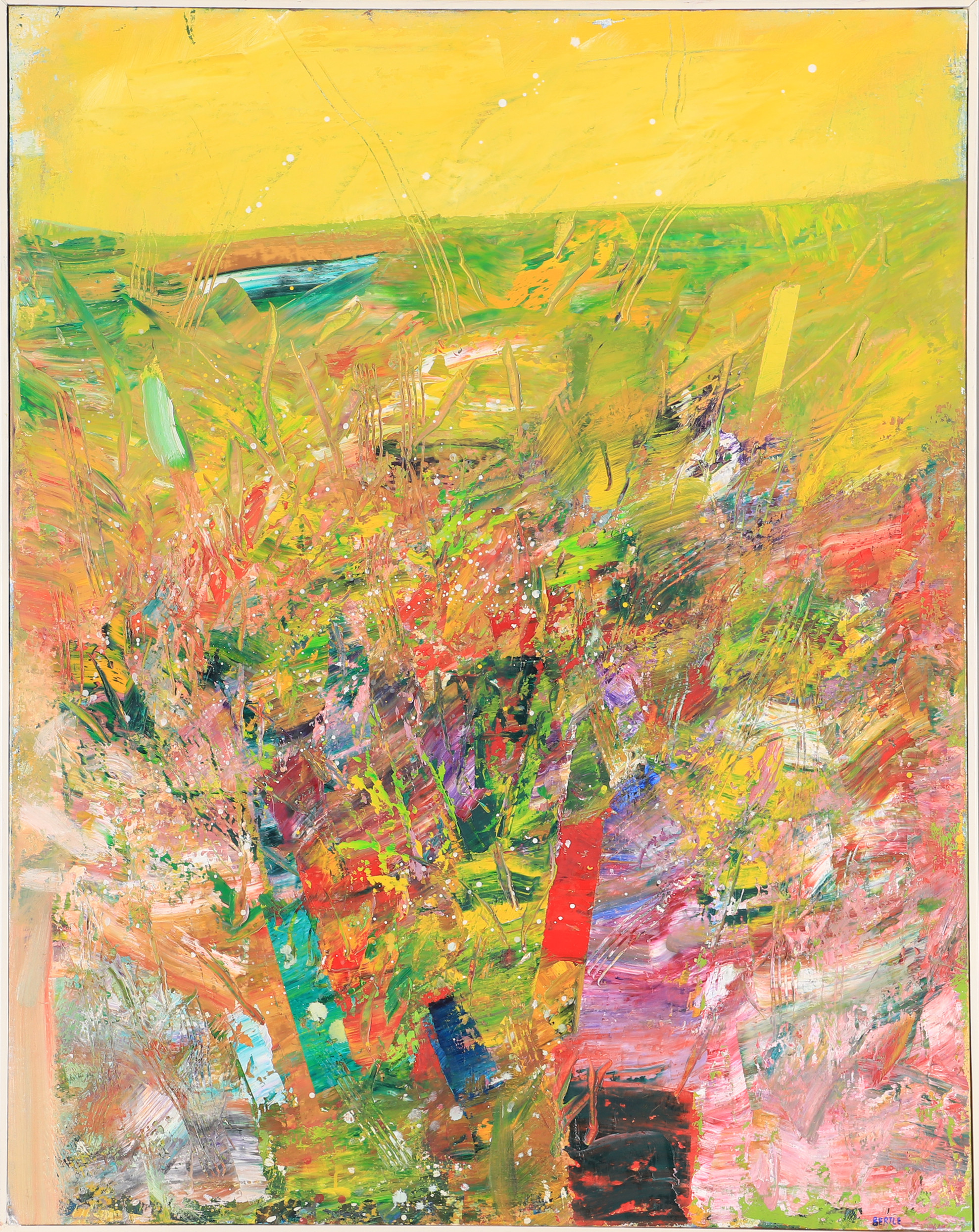 Images for 2276368. LARS BERTLE. "Summer meadow", oil on canvas, signed ...