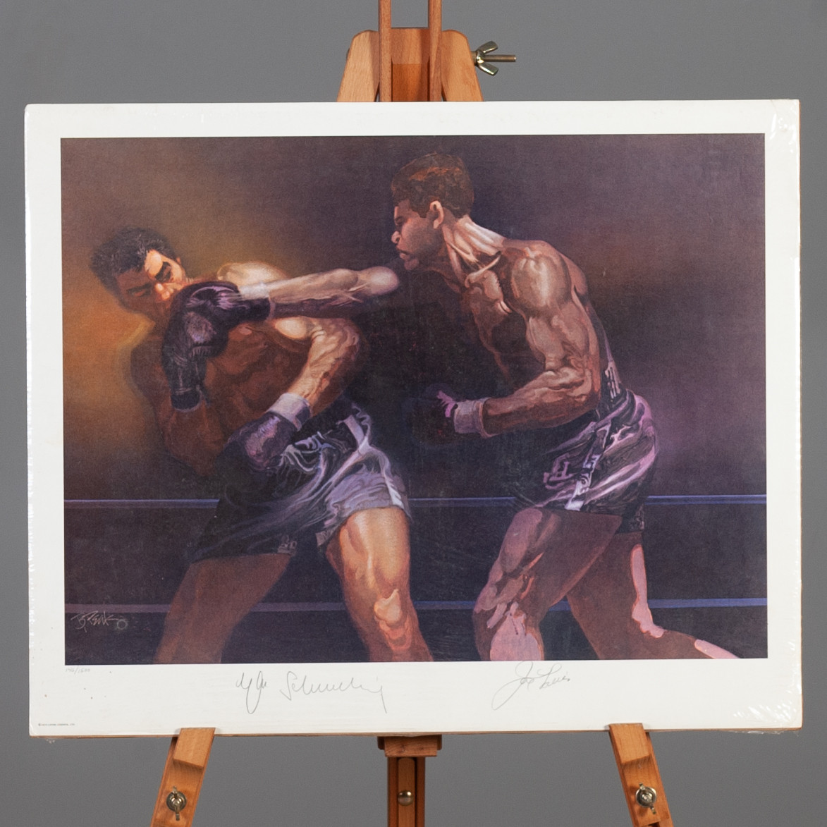 Bilder för 2277371. JOE LOUIS VS. MAX SCHMELING, Litografi av Bob Peak ...