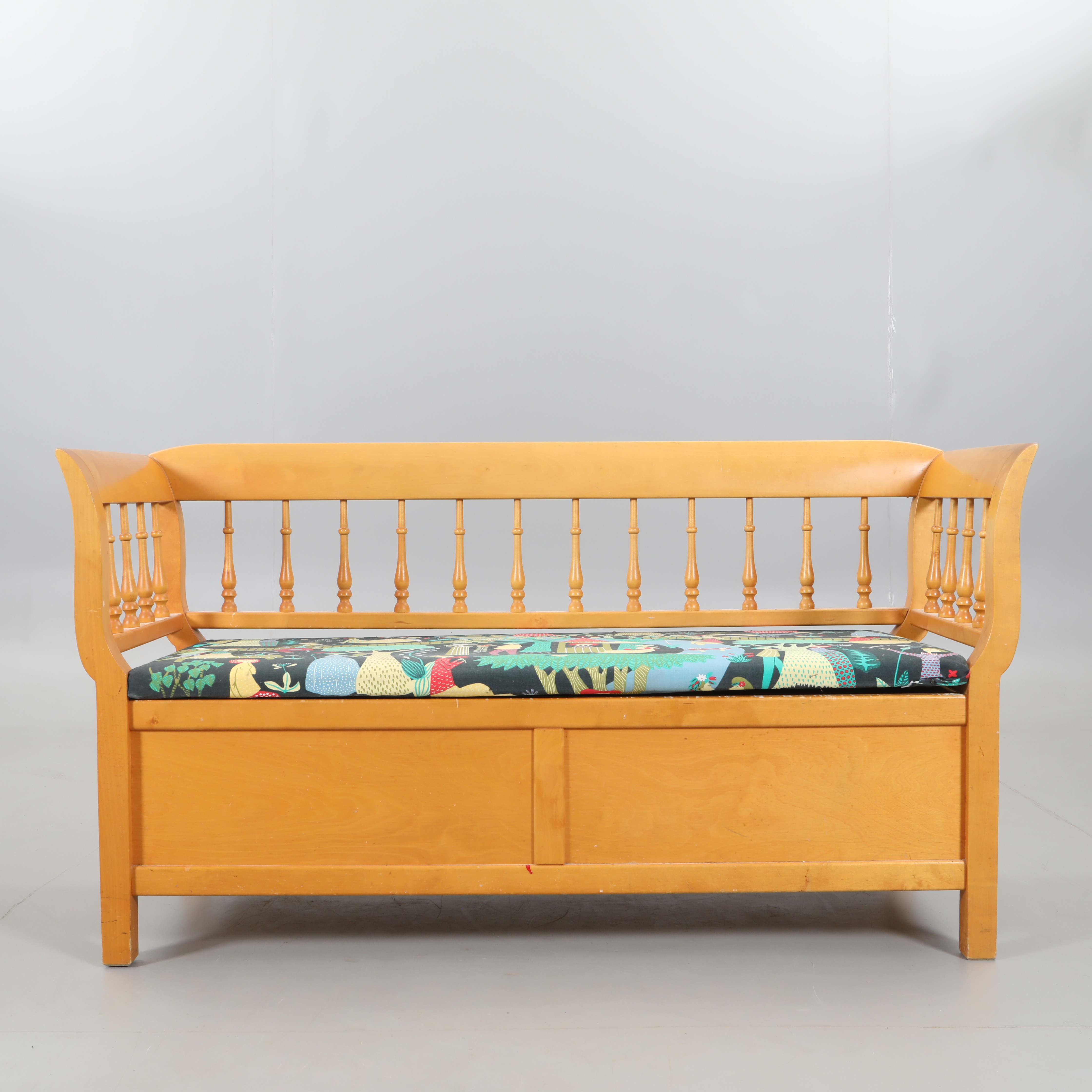 Images for 2277578. KITCHEN SOFA, wood, 1970s, Stig Lindberg fabric ...