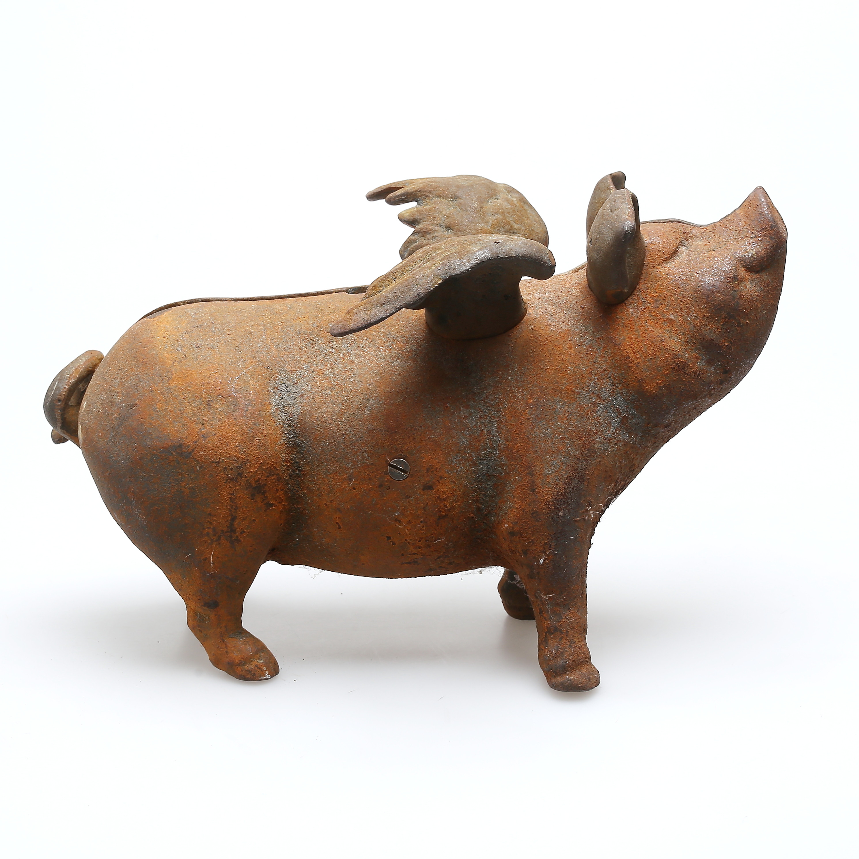 Images for 2278763. GARDEN SCULPTURE, cast iron, winged pig. - Auctionet