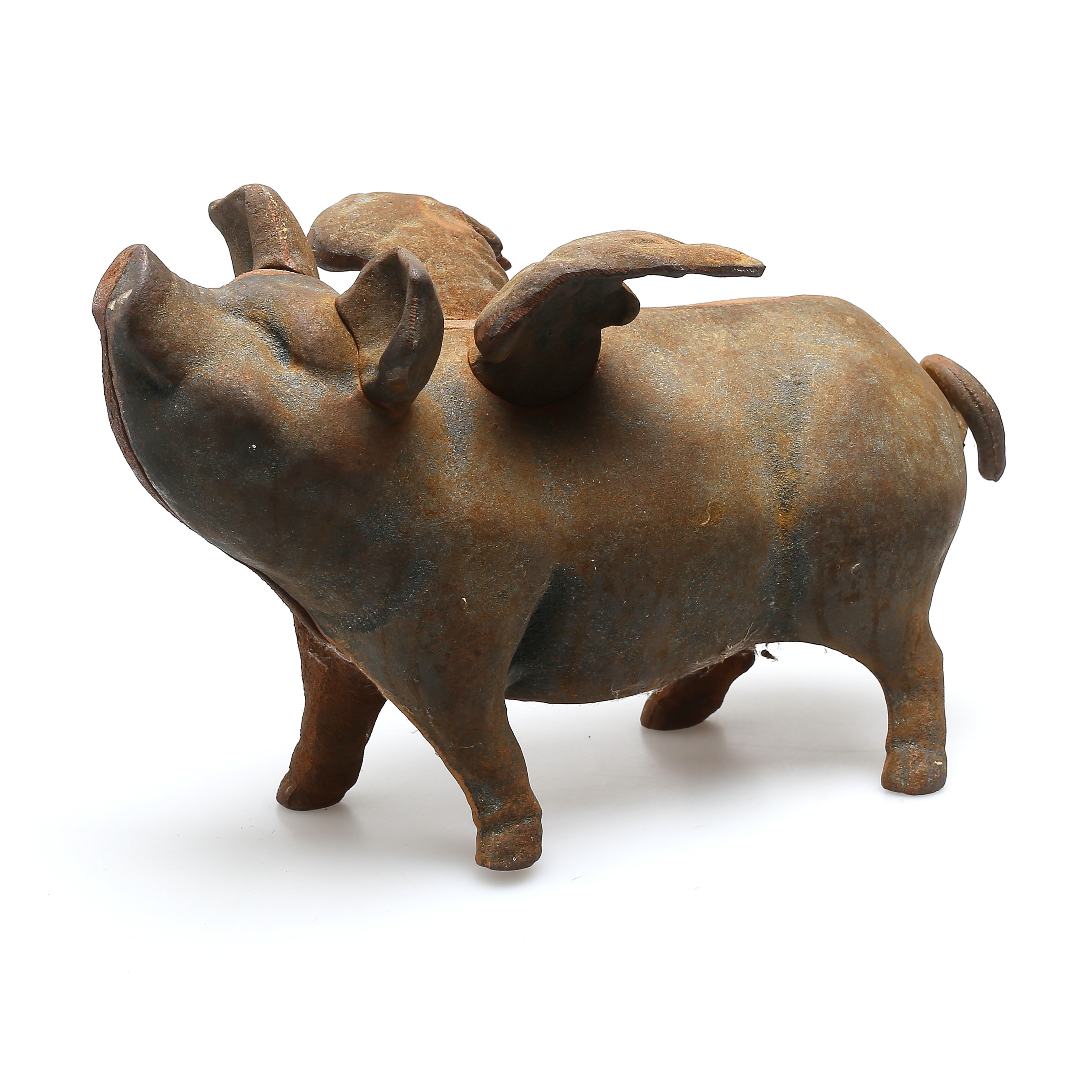 Images for 2278763. GARDEN SCULPTURE, cast iron, winged pig. - Auctionet