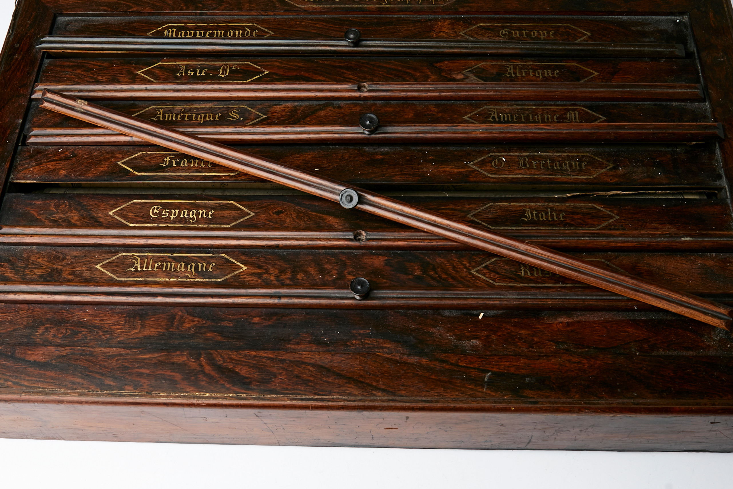 Images for 2278877. MAP CABINET, "Atlas Géographique", in jacaranda ...