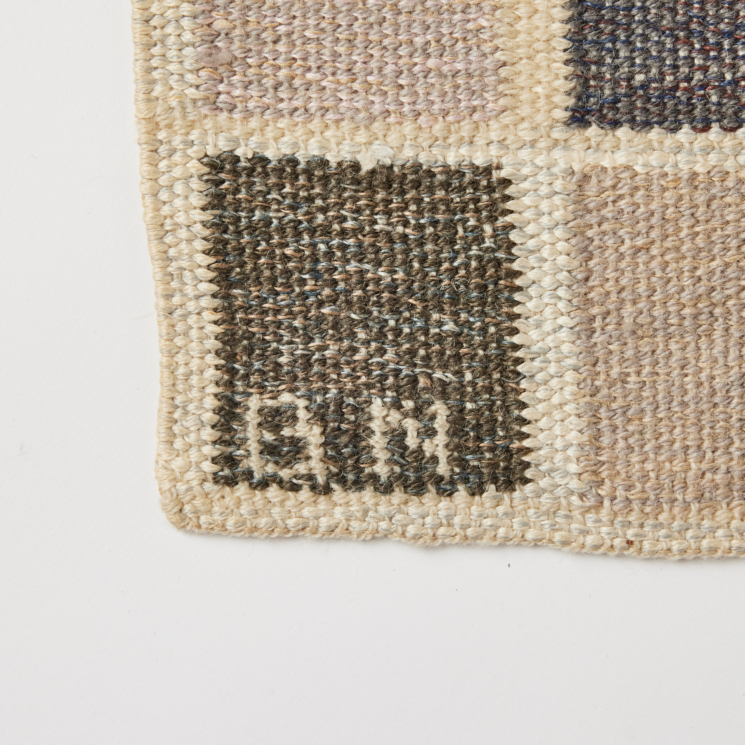 Images for 2279611. BARBRO NILSSON. Woven, squares, signed BN, pick-up ...