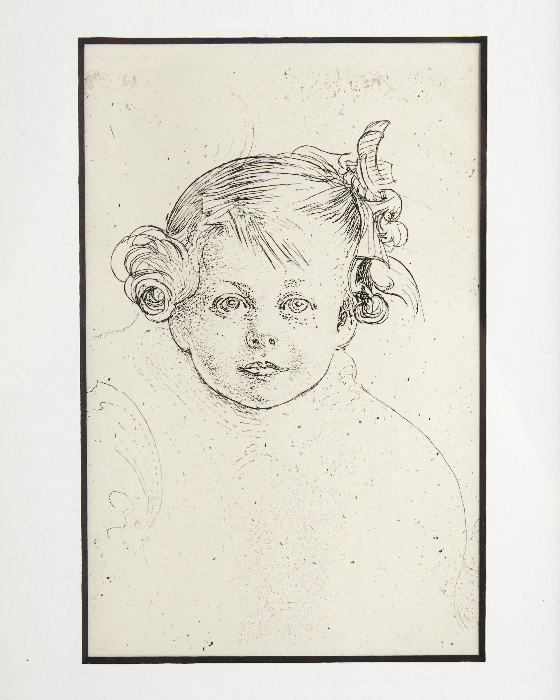 Images for 2279989. CARL LARSSON, after, "BARBRO", etching, HC, stamp ...