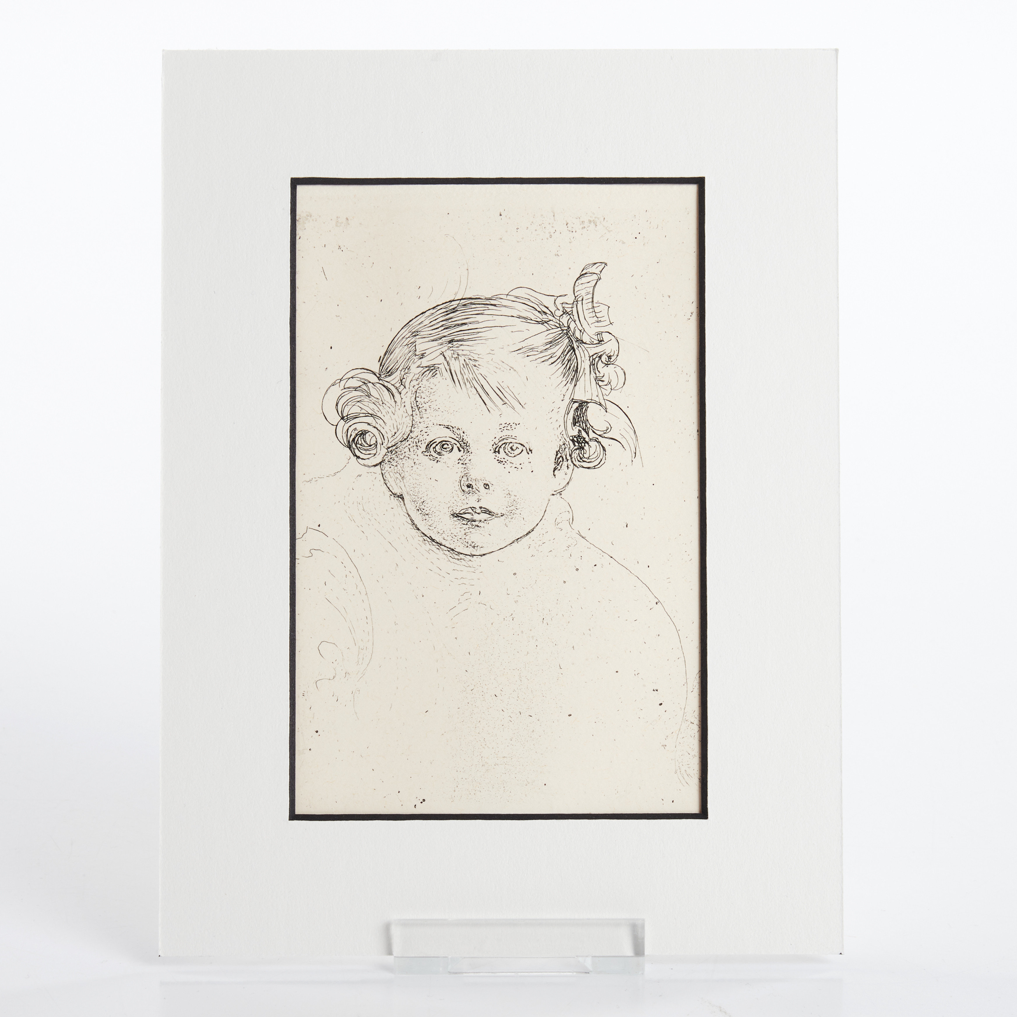 Images for 2279989. CARL LARSSON, after, "BARBRO", etching, HC, stamp ...