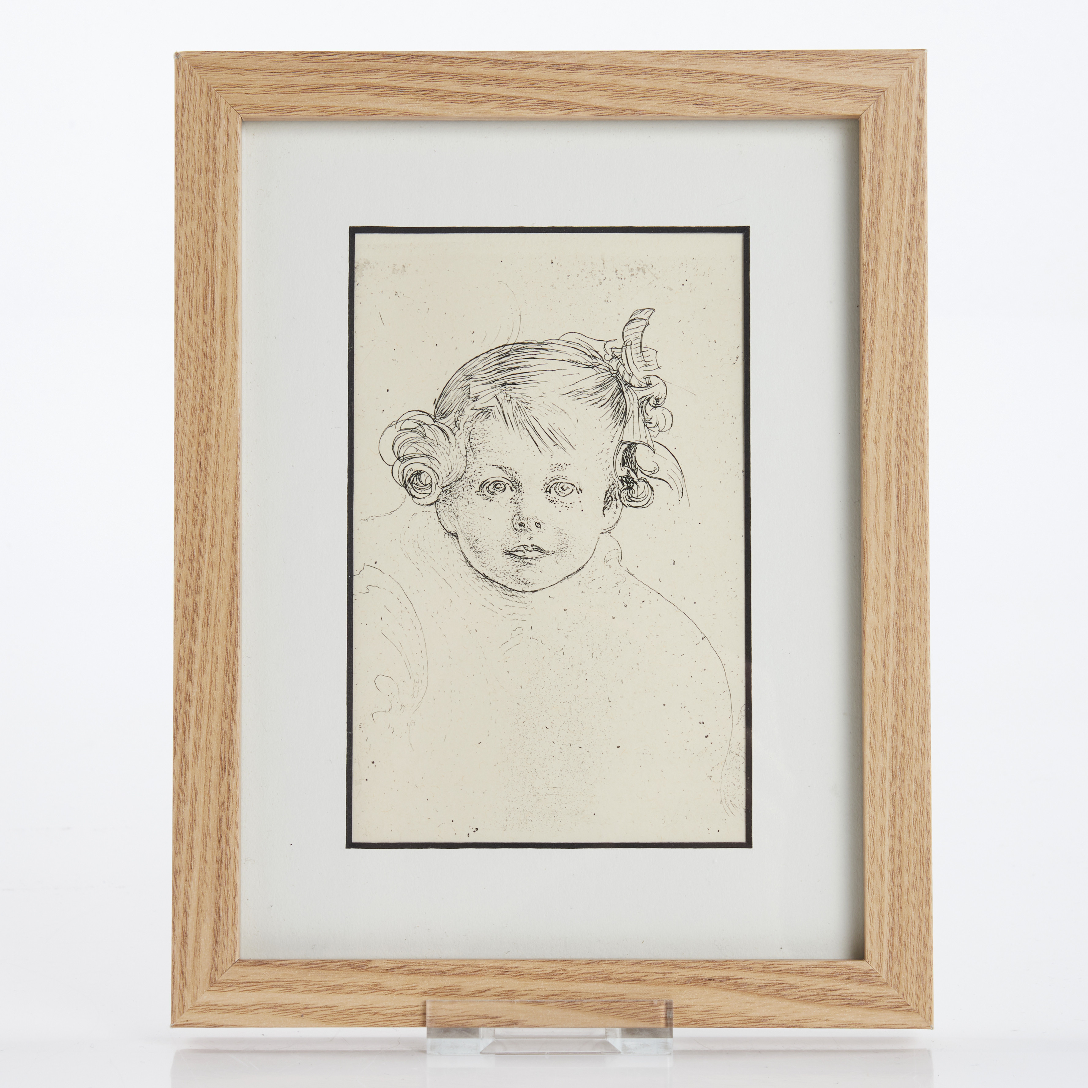 Images for 2279989. CARL LARSSON, after, "BARBRO", etching, HC, stamp ...