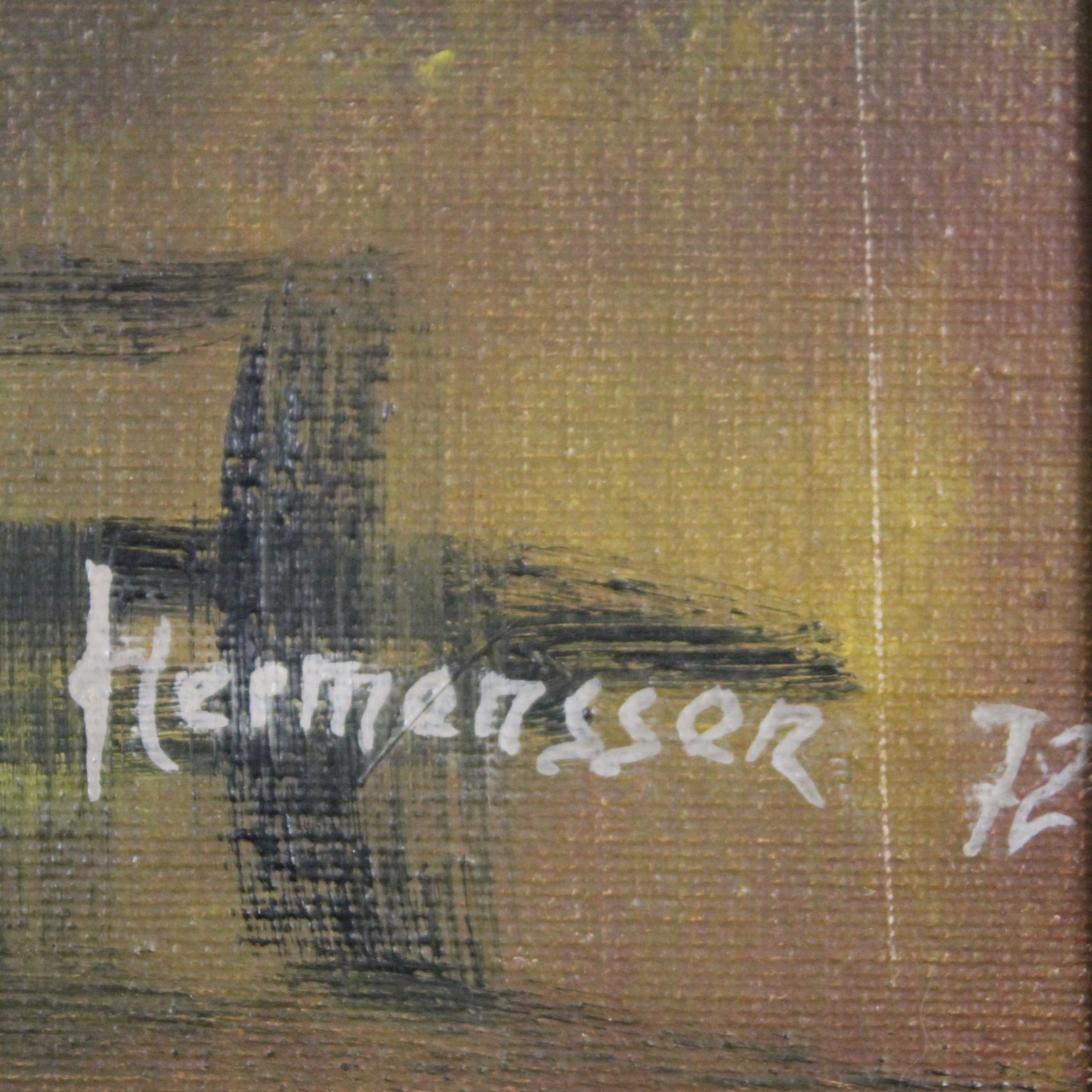 Images for 2284036. Unknown artist. Oil on canvas. signed Hermansson ...