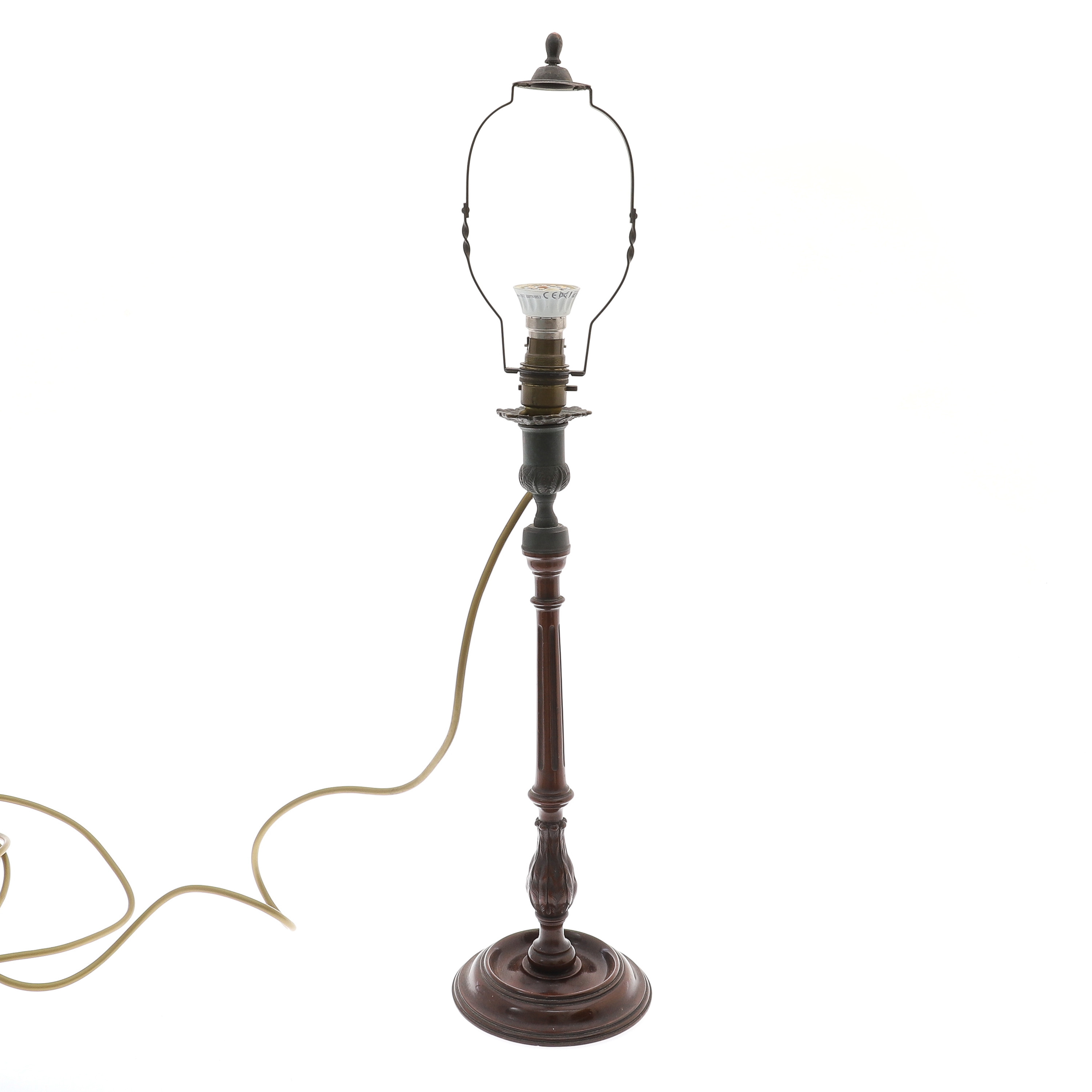 Images for 2285184. A GEORGE III STYLE MAHOGANY CANDLESTICK ADAPTED AS ...