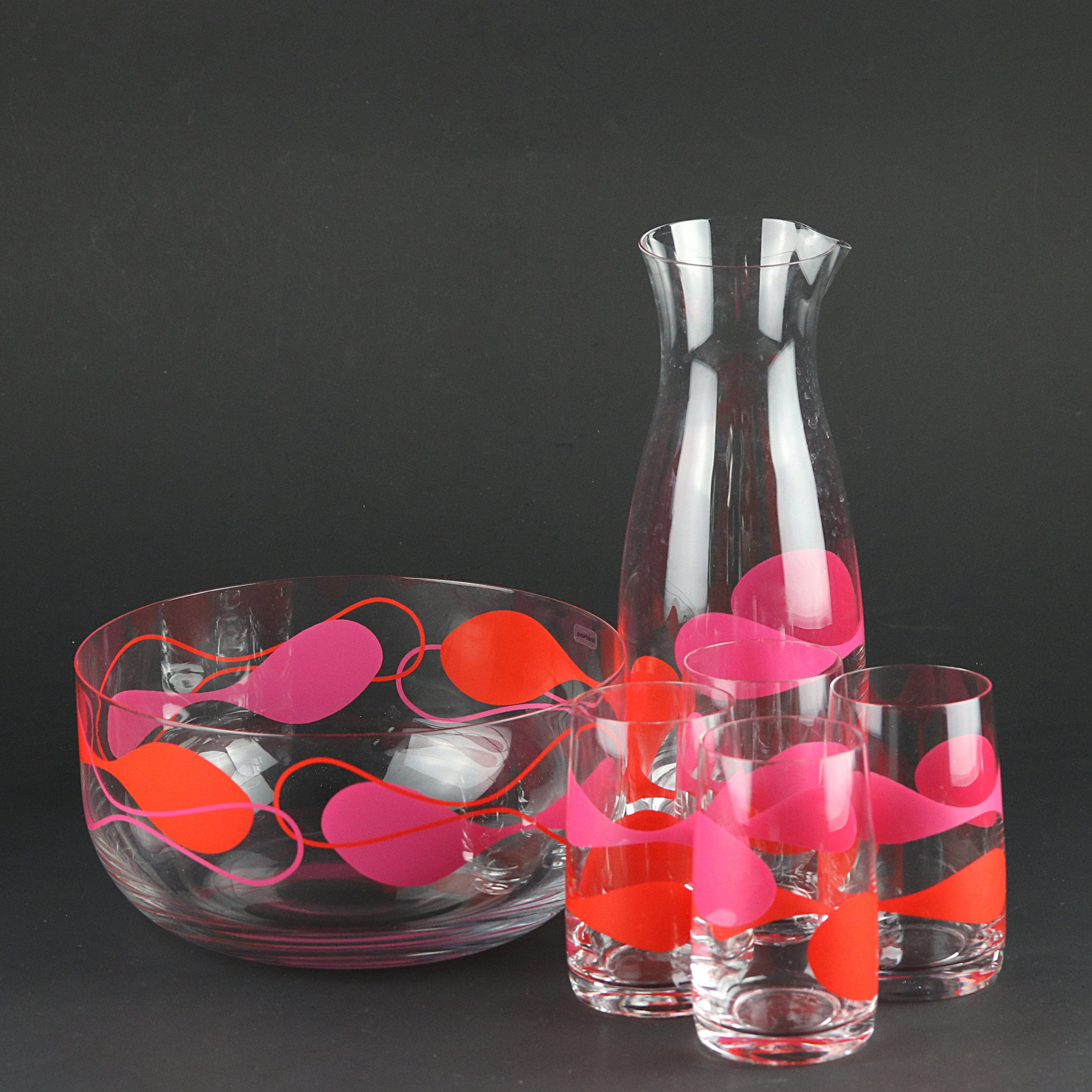 BARBRO WESSLANDER. Glasservis, 6 delar, "Hope", Boda Nova. Glas ...