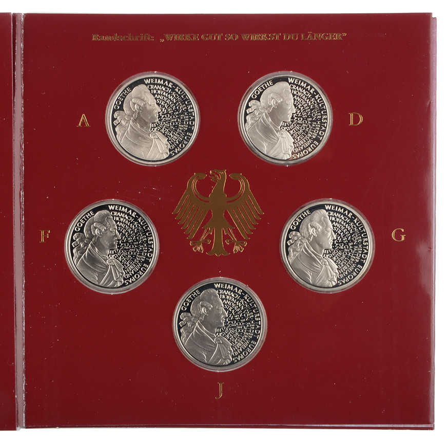 Images for 2289017. BUNDESREPUBLIK DEUTSCHLAND. Set of 5 commemorative ...