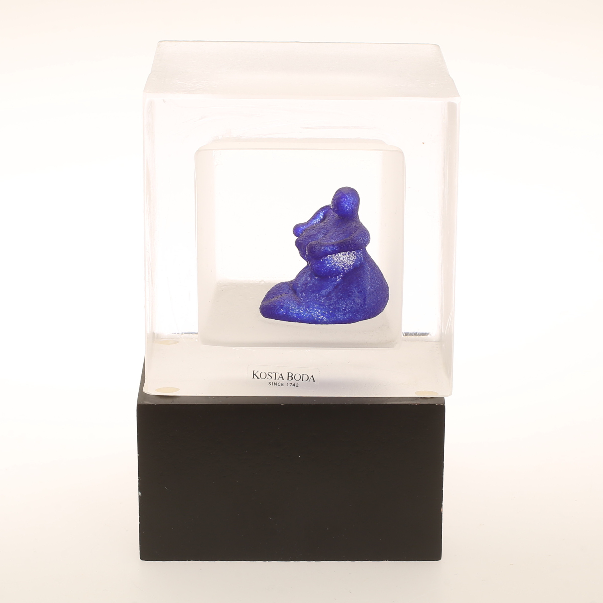 Bilder för 2289079. KJELL ENGMAN. Skulptur, "Blå Folket", Kosta Boda ...