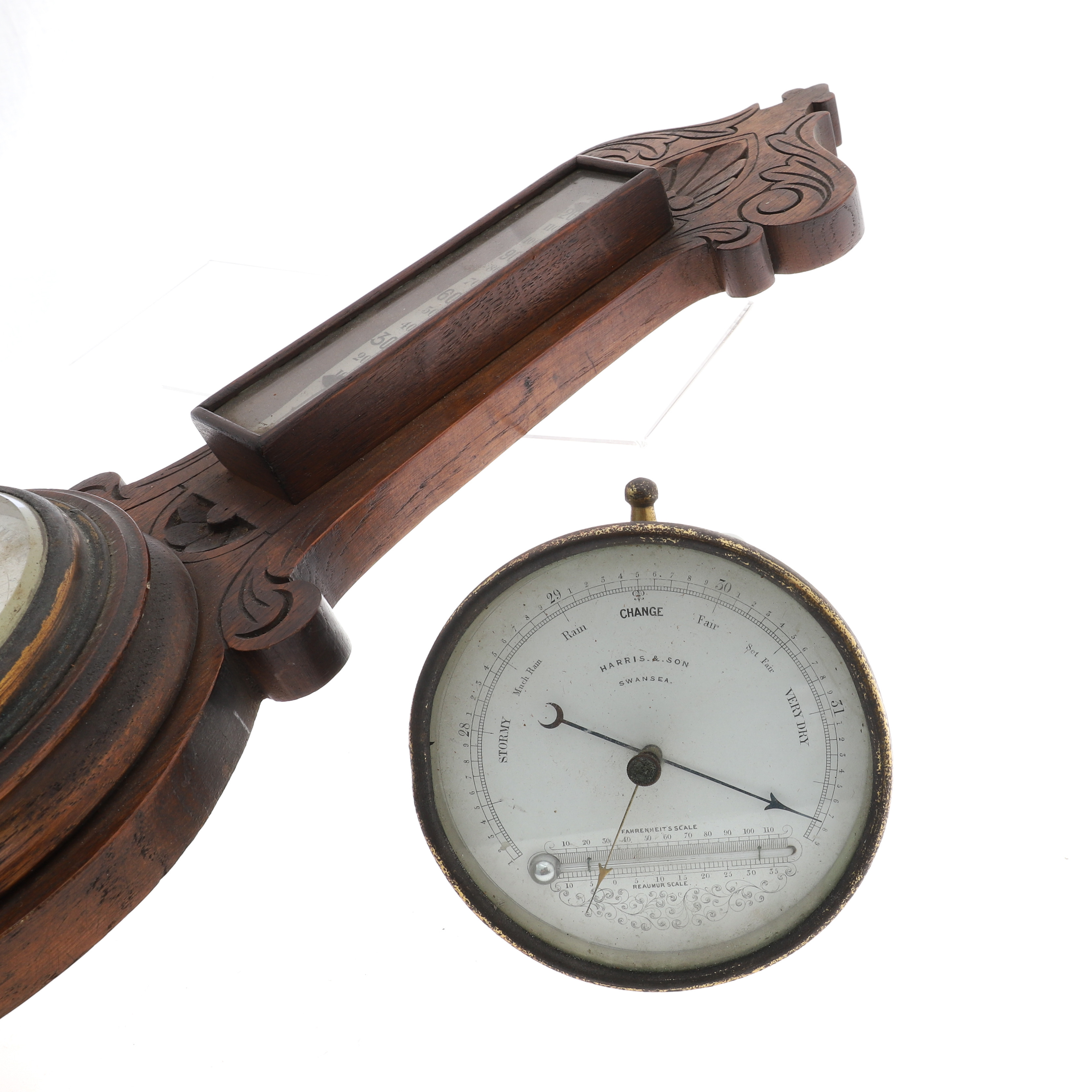 Images for 2291750. A BRASS DRUM CASED BULKHEAD STYLE BAROMETER ...