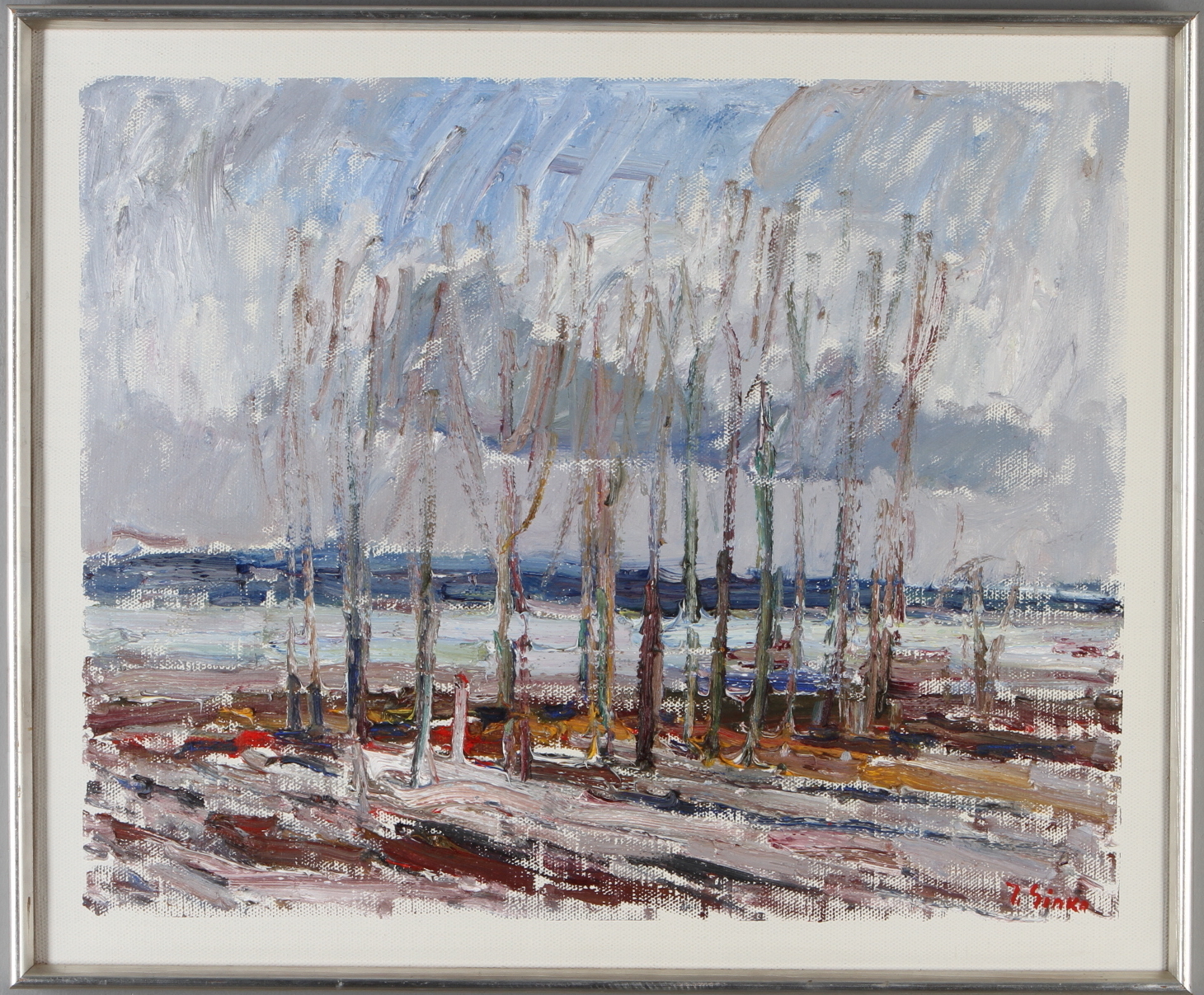Images for 229633. IMANTS SINKA. tree, oil on canvas, signed. - Auctionet