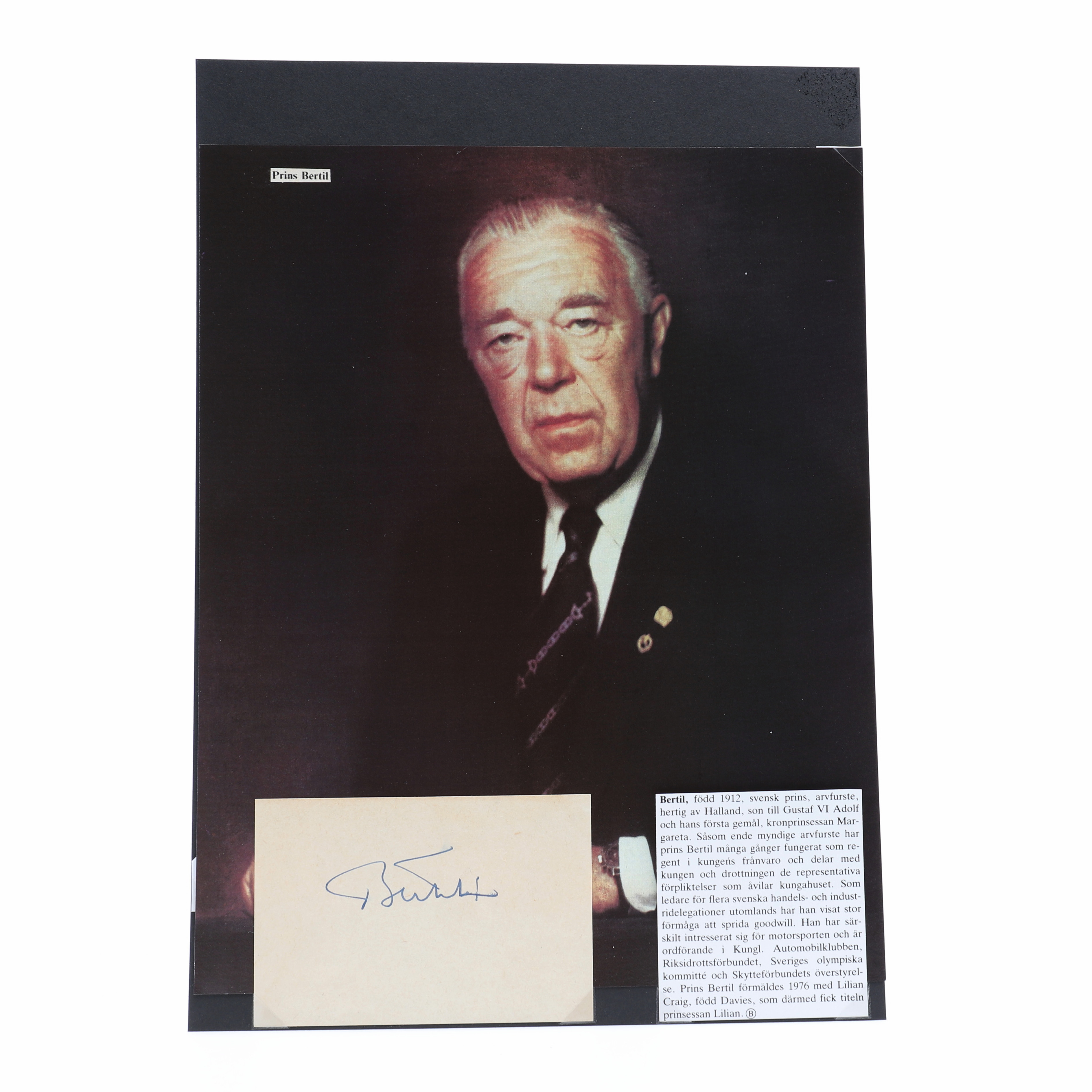 Images for 2296949. AUTOGRAPH. Gustav V (1858-1950), Prince Wilhelm ...