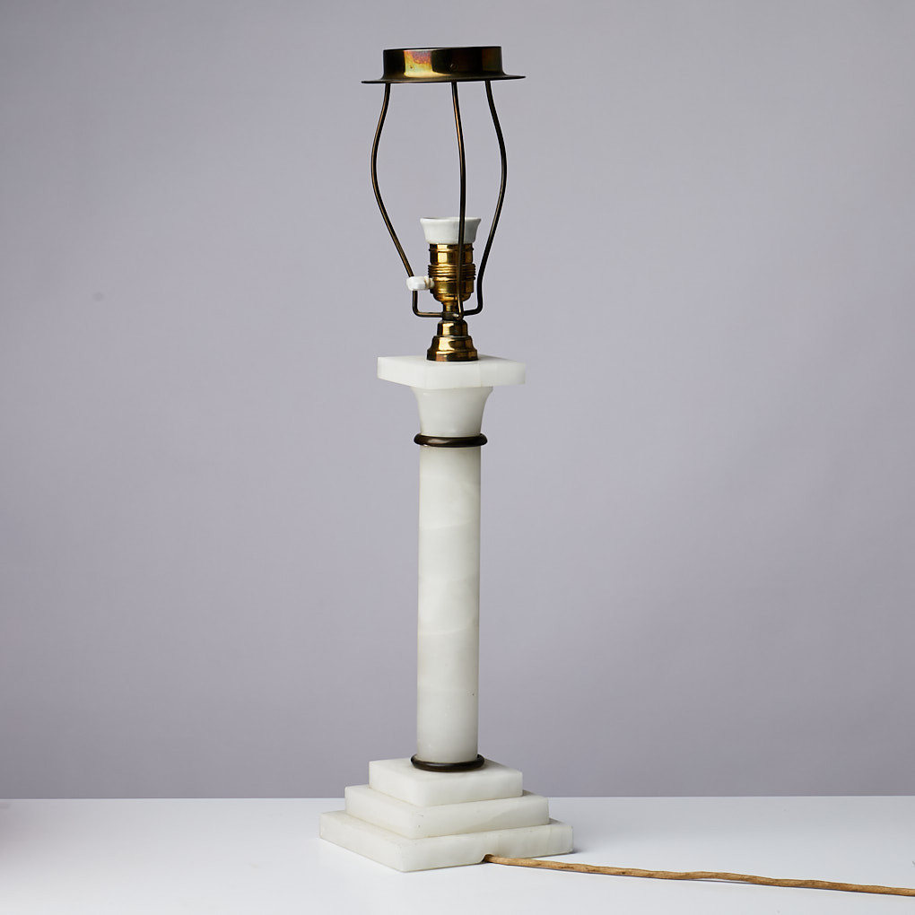 Images for 2297099. TABLE LAMP, in the form of a column, alabaster with ...