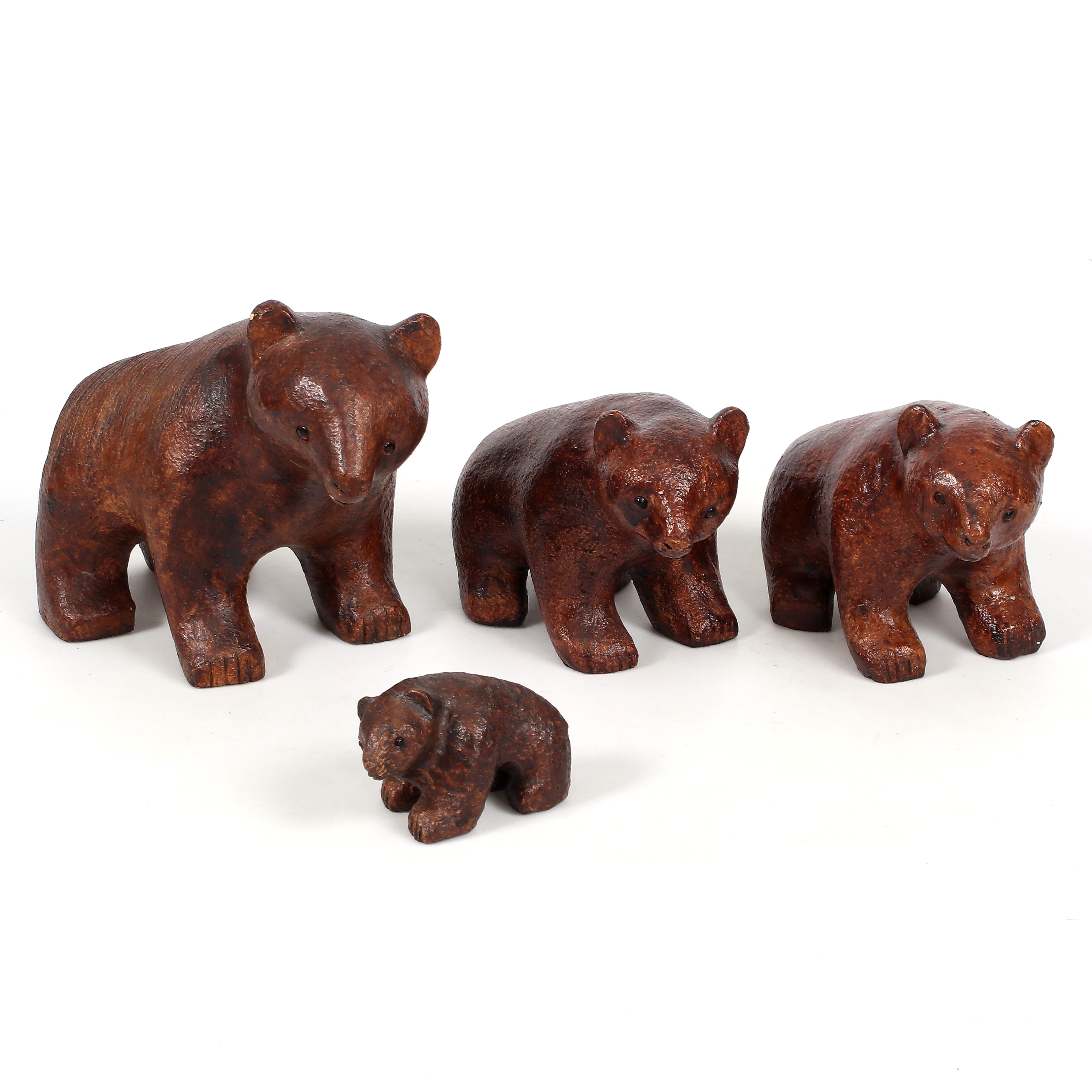 Images for 2297316. FIGURINES, bears, 4 pcs, wood, Carl Roos, Hammerdal ...