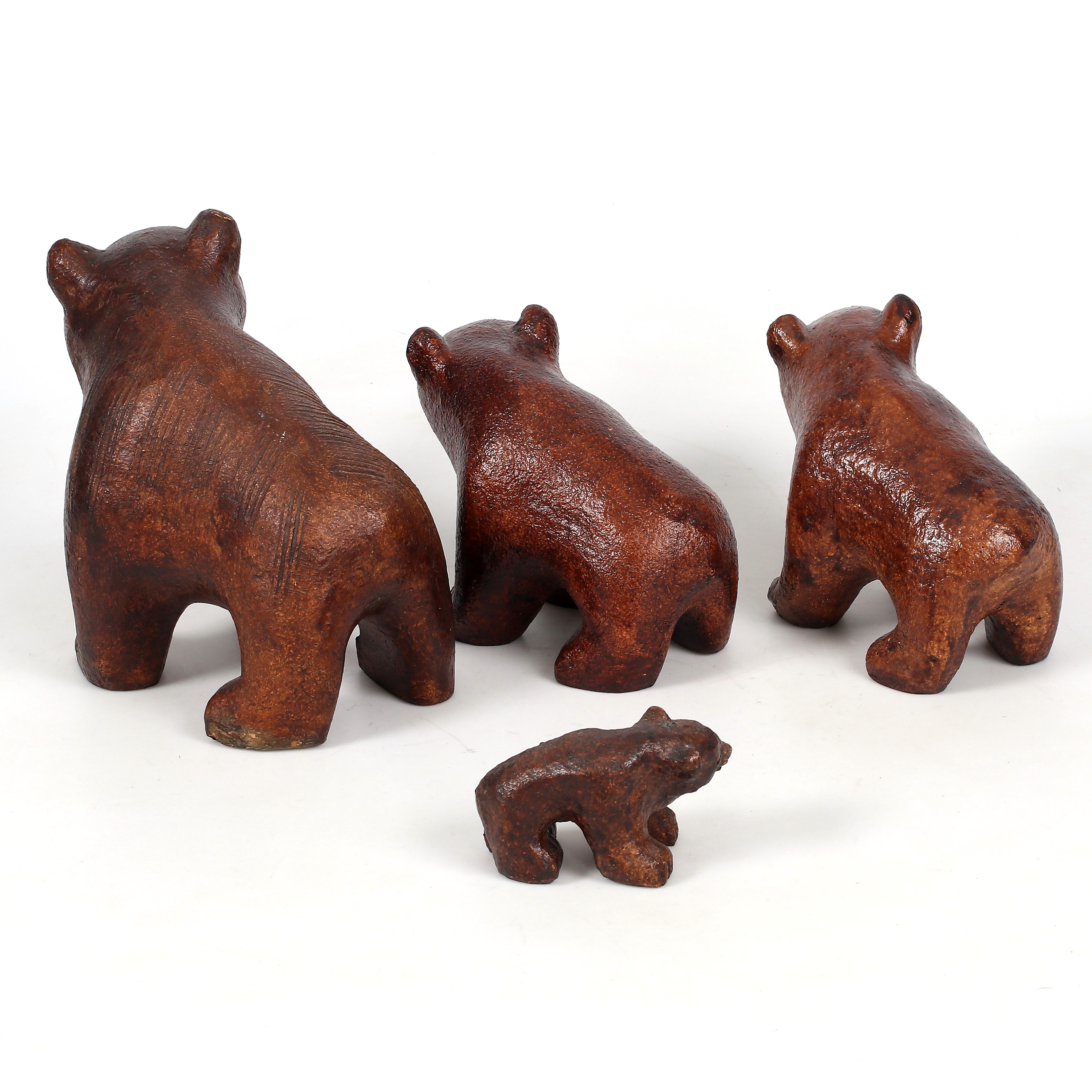 Images for 2297316. FIGURINES, bears, 4 pcs, wood, Carl Roos, Hammerdal ...