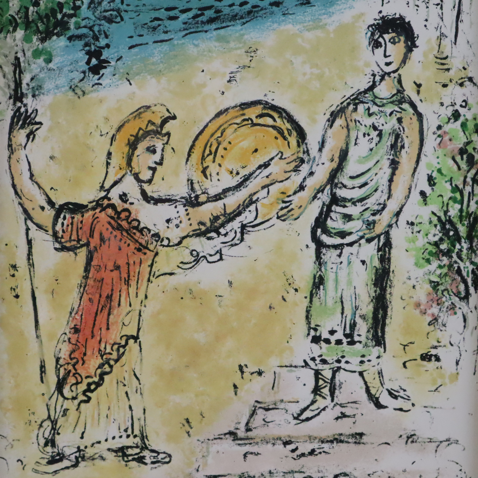 Images for 2297531. - CHAGALL MARC. - "Athéna et Télémaque", color ...