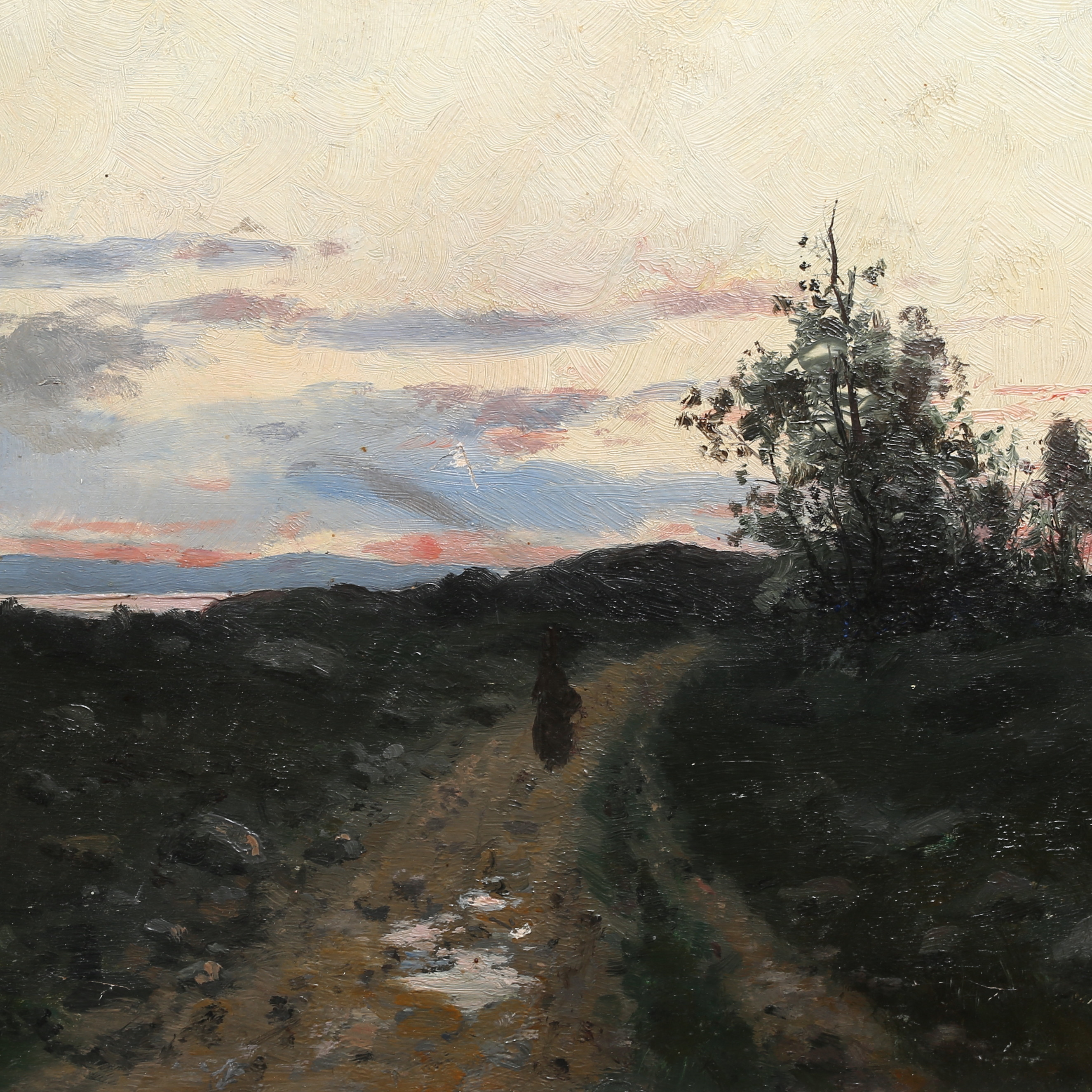 Images for 2302427. KONRAD SIMONSSON. Figure in twilight, oil on canvas ...