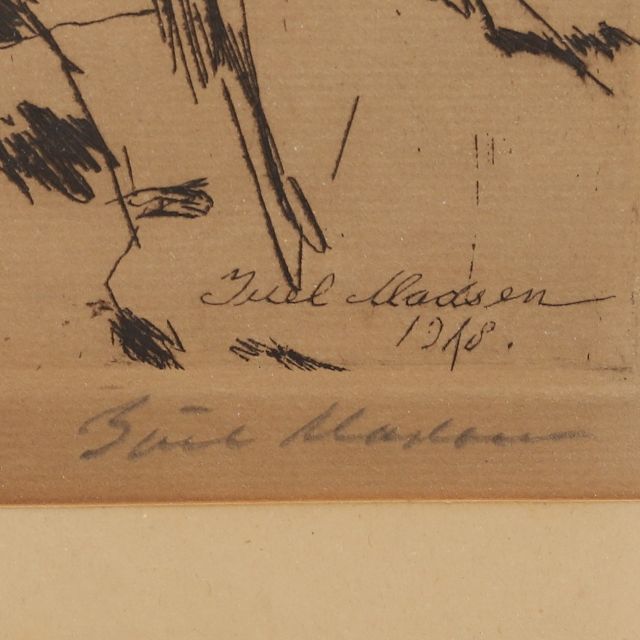 Images for 2312326. JUEL MADSEN. Portrait of Isaac Grünewald, etching ...