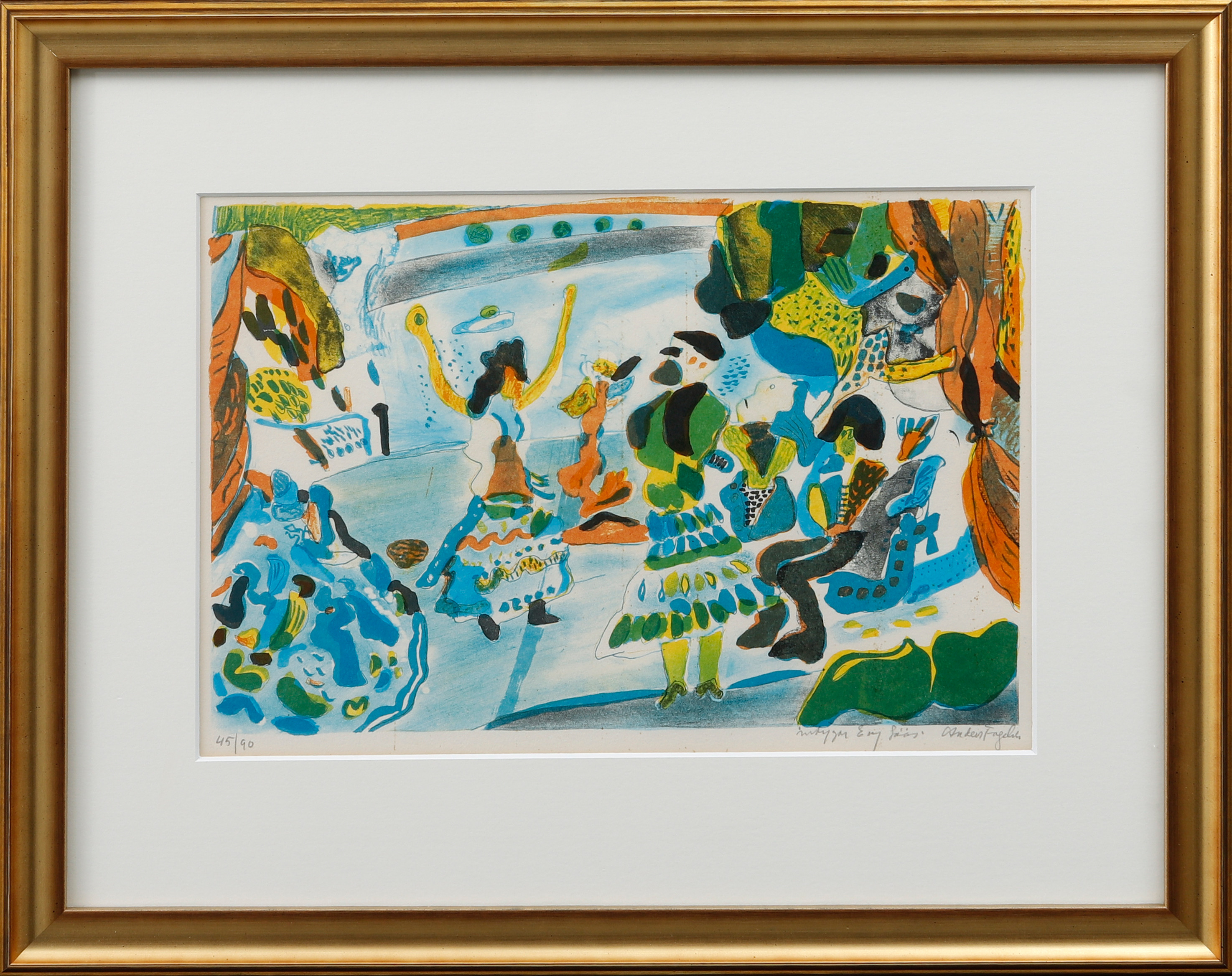 Images for 2312347. ANDERS FOGELIN. Color lithograph, signed and ...