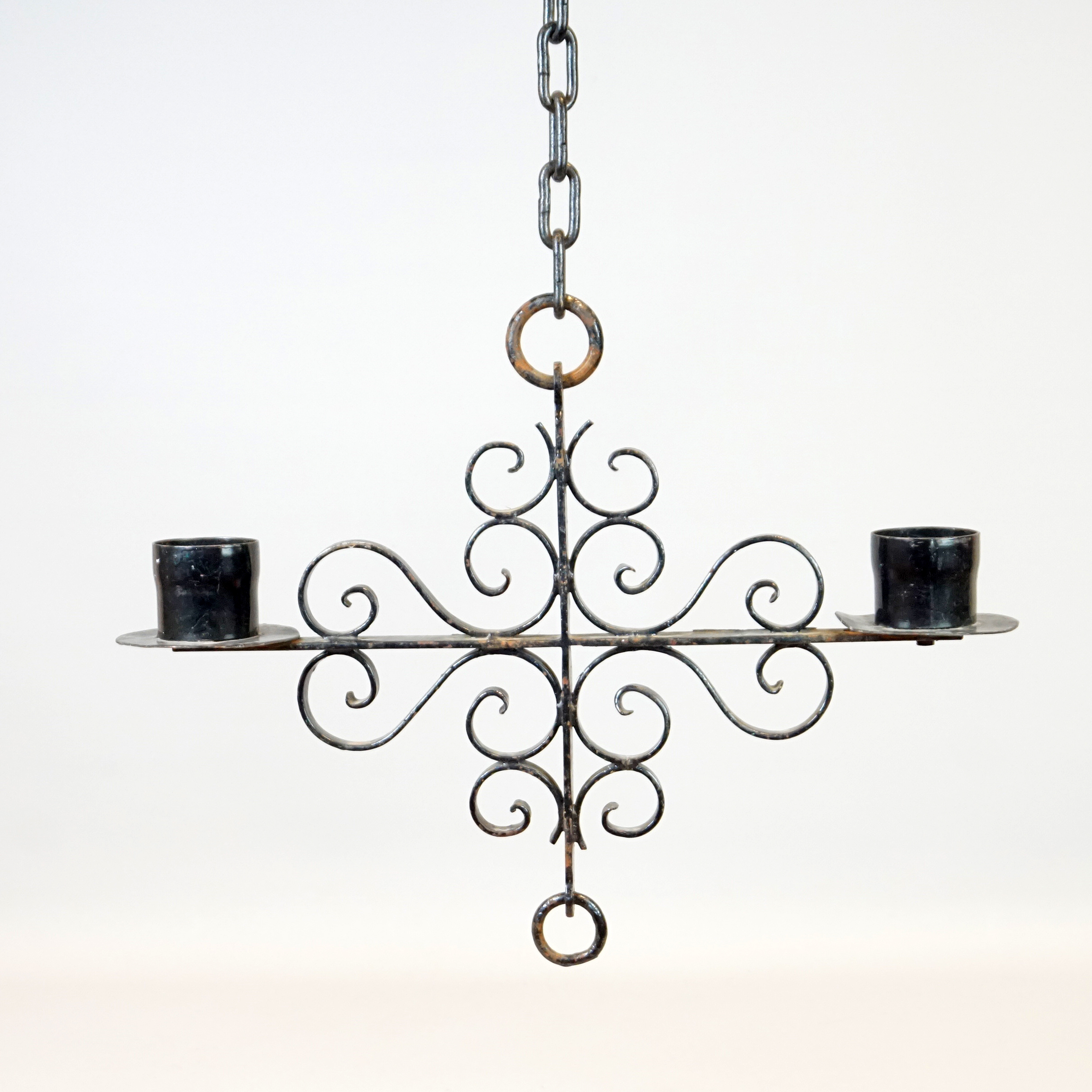 Images for 2314804. CANDELABS, wrought iron and metal CEILING CANDLES ...