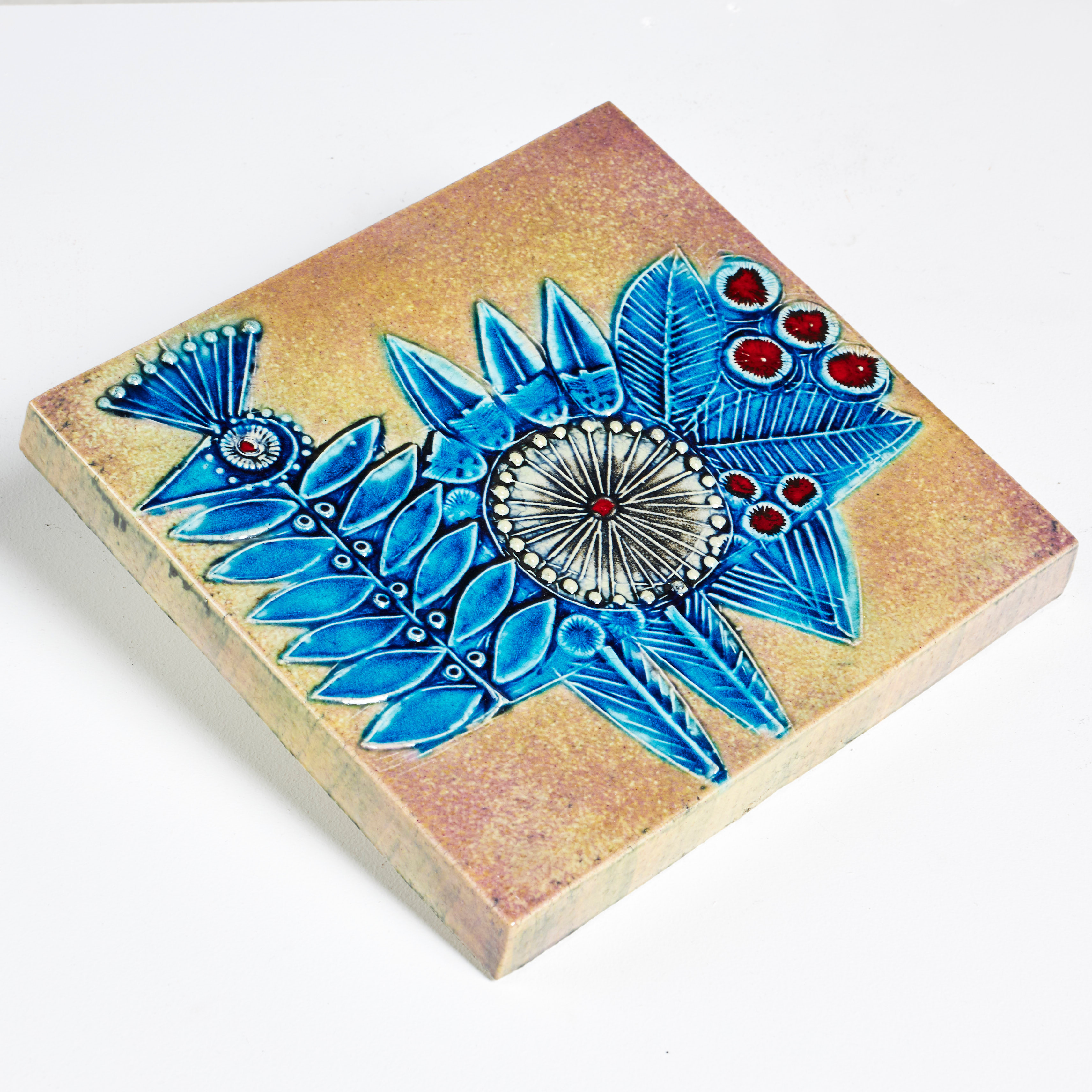 Images for 2316371. LISA LARSON. plaque, stoneware, decoration of bird ...