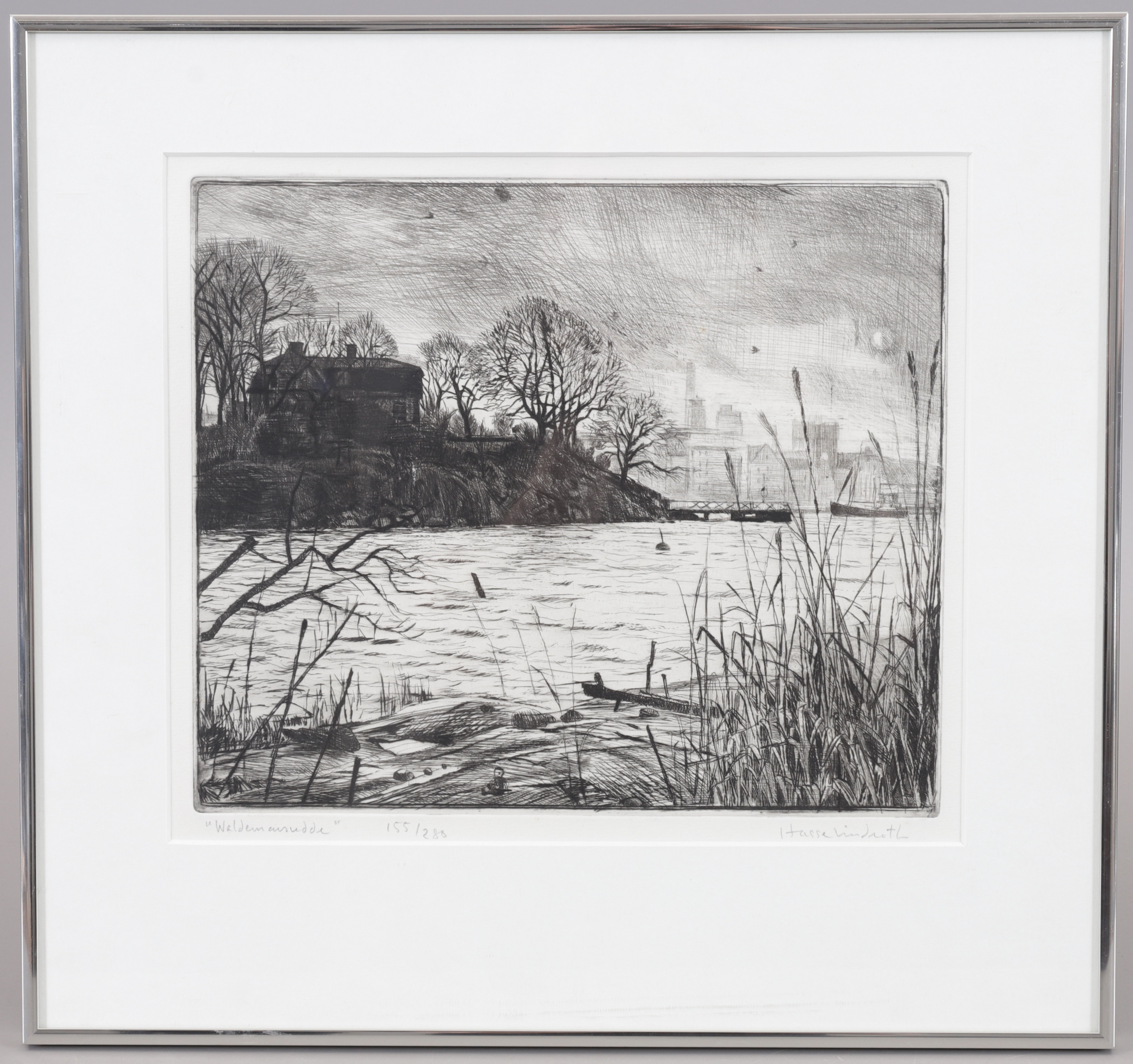 Images for 2316573. HASSE LINDROTH. "Waldemarsudde". Etching, signed ...