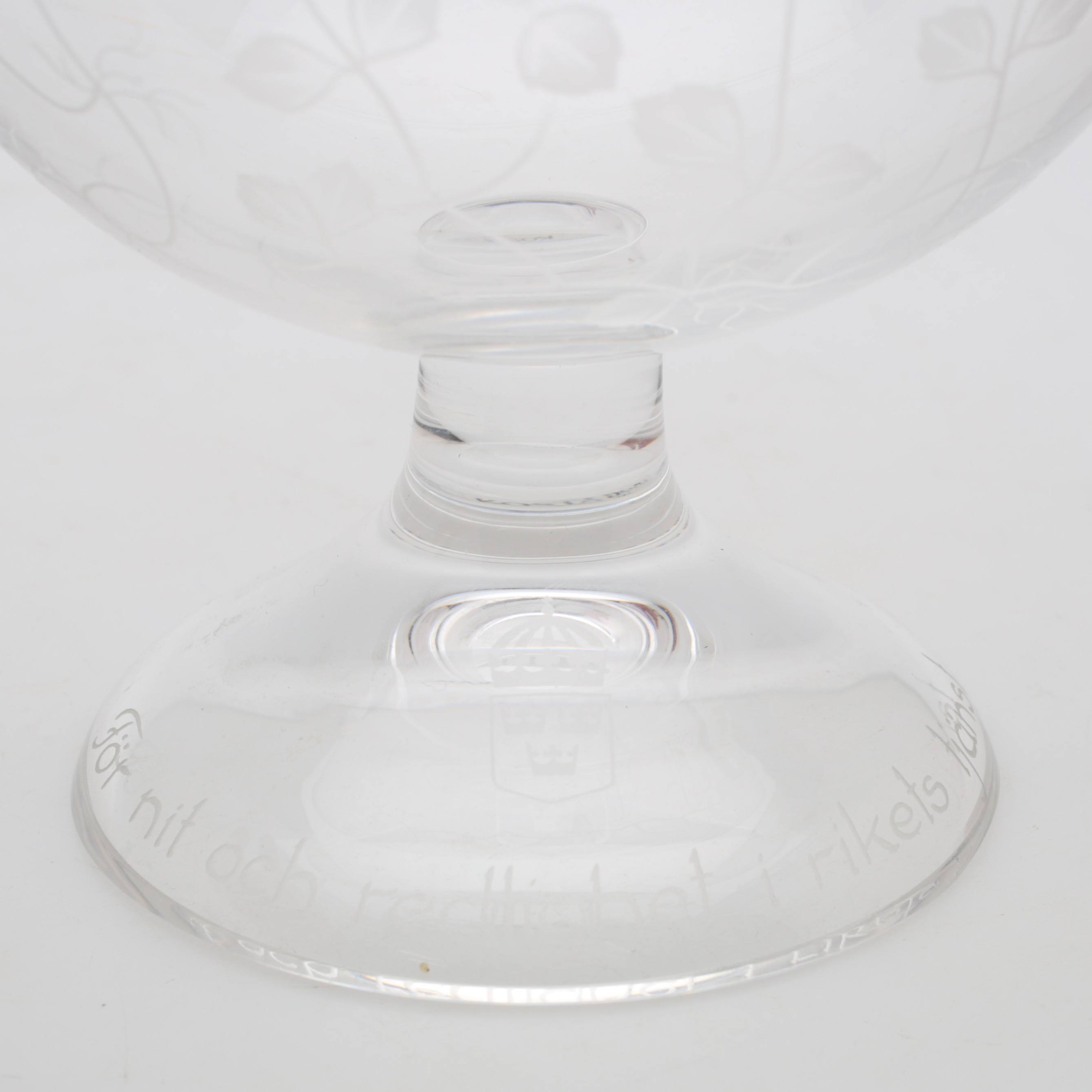 Images for 2328121. LISA BAUER. Bowl, glass, "Linnea", signed: "KOSTA ...