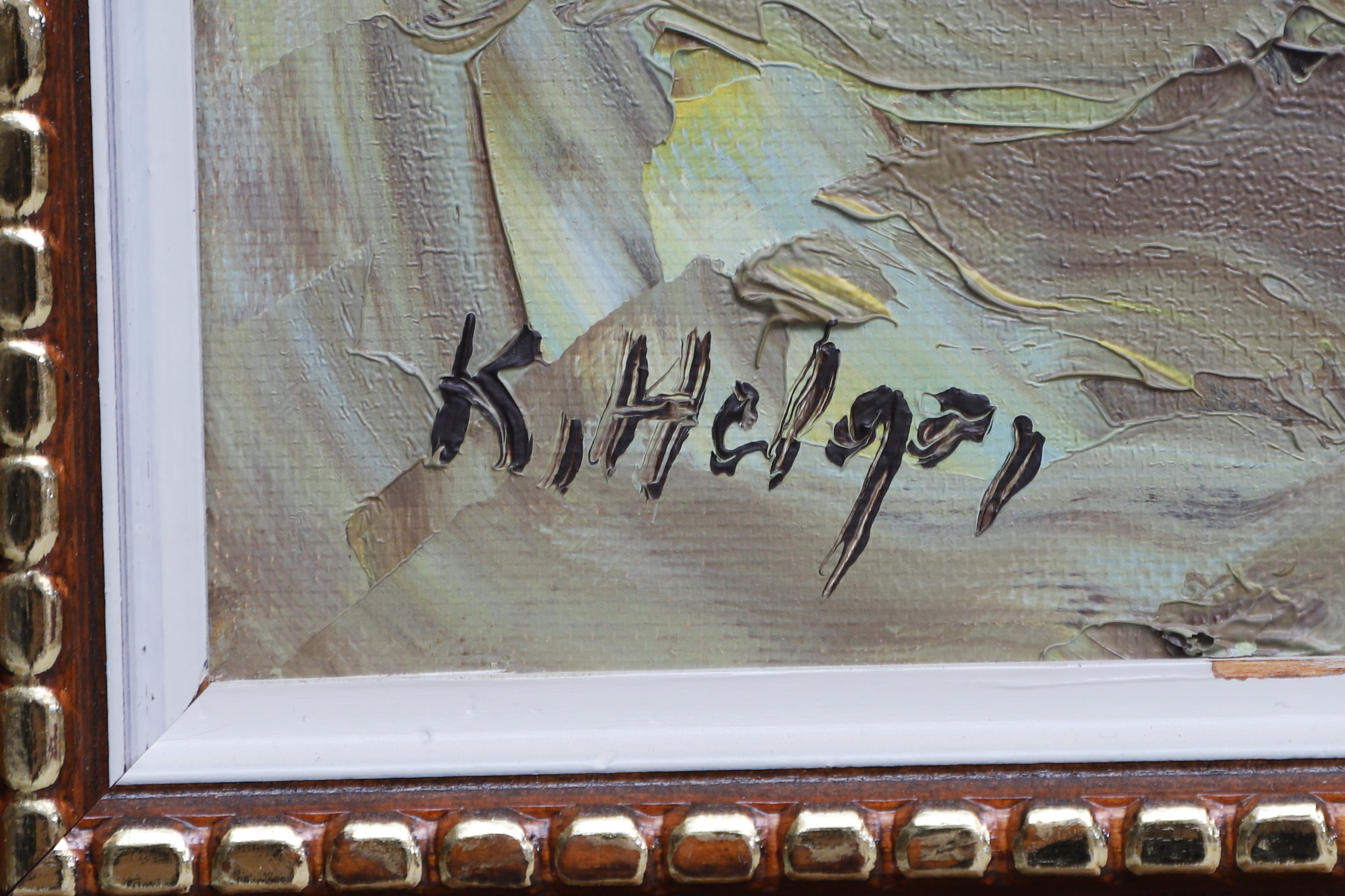 Images for 2329382. KARL HELGO. Oil on canvas, farm in the country ...