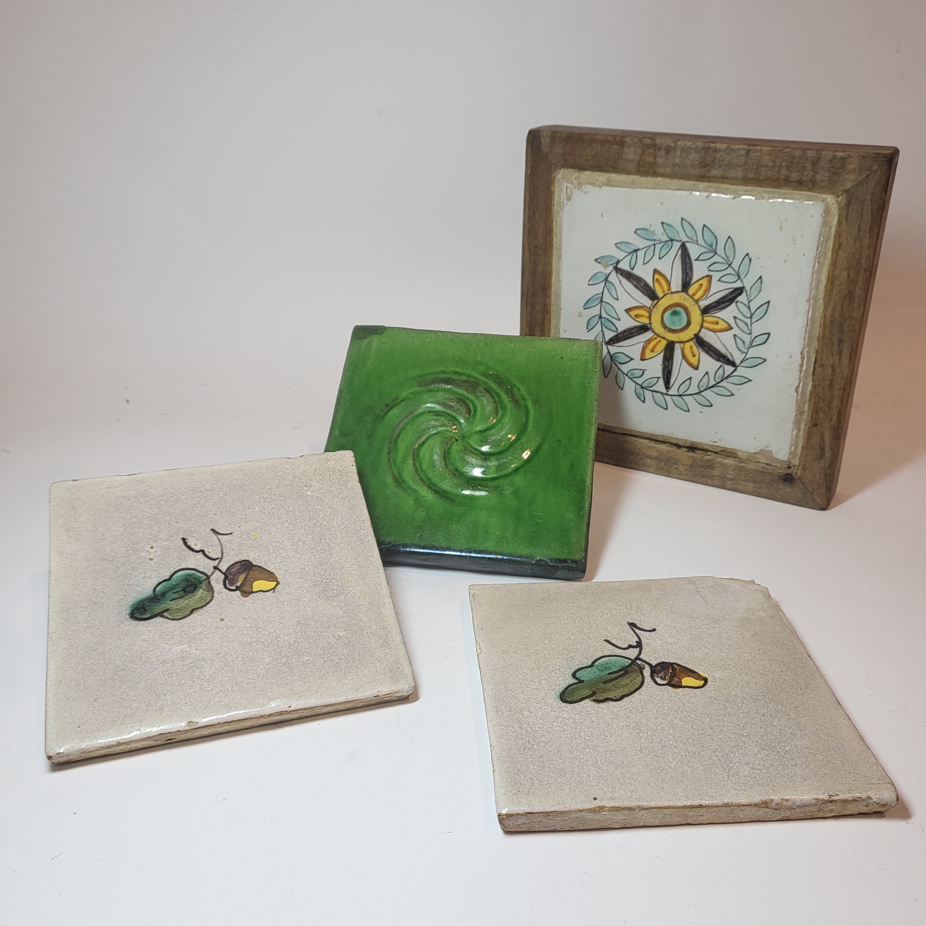 Images for 2338272. FOUR CATALAN TILES 19TH CENTURY. GLAZED TERRACOTTA ...