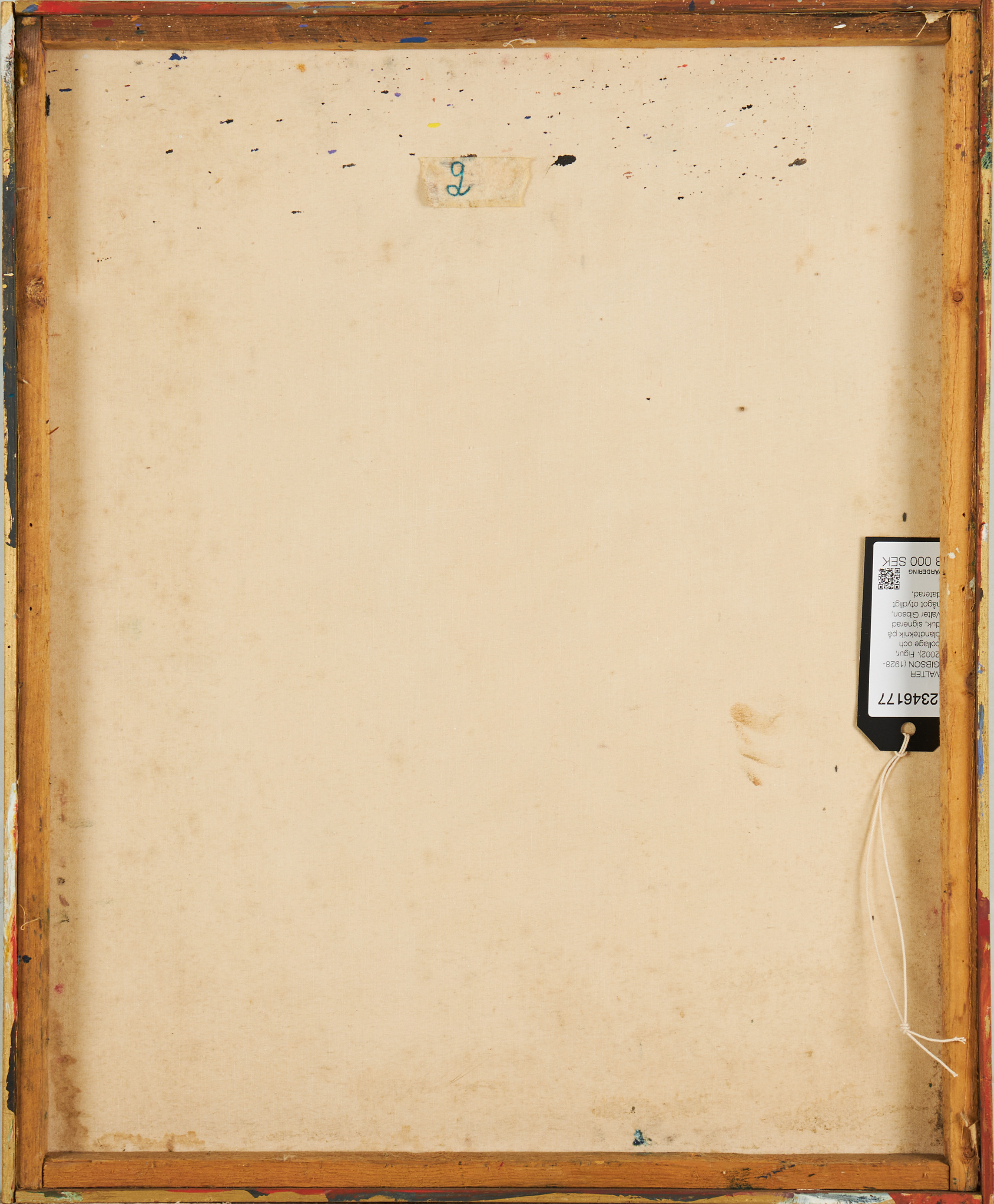 Bilder för 2346177. VALTER GIBSON (1928-2002). Figur, collage och ...