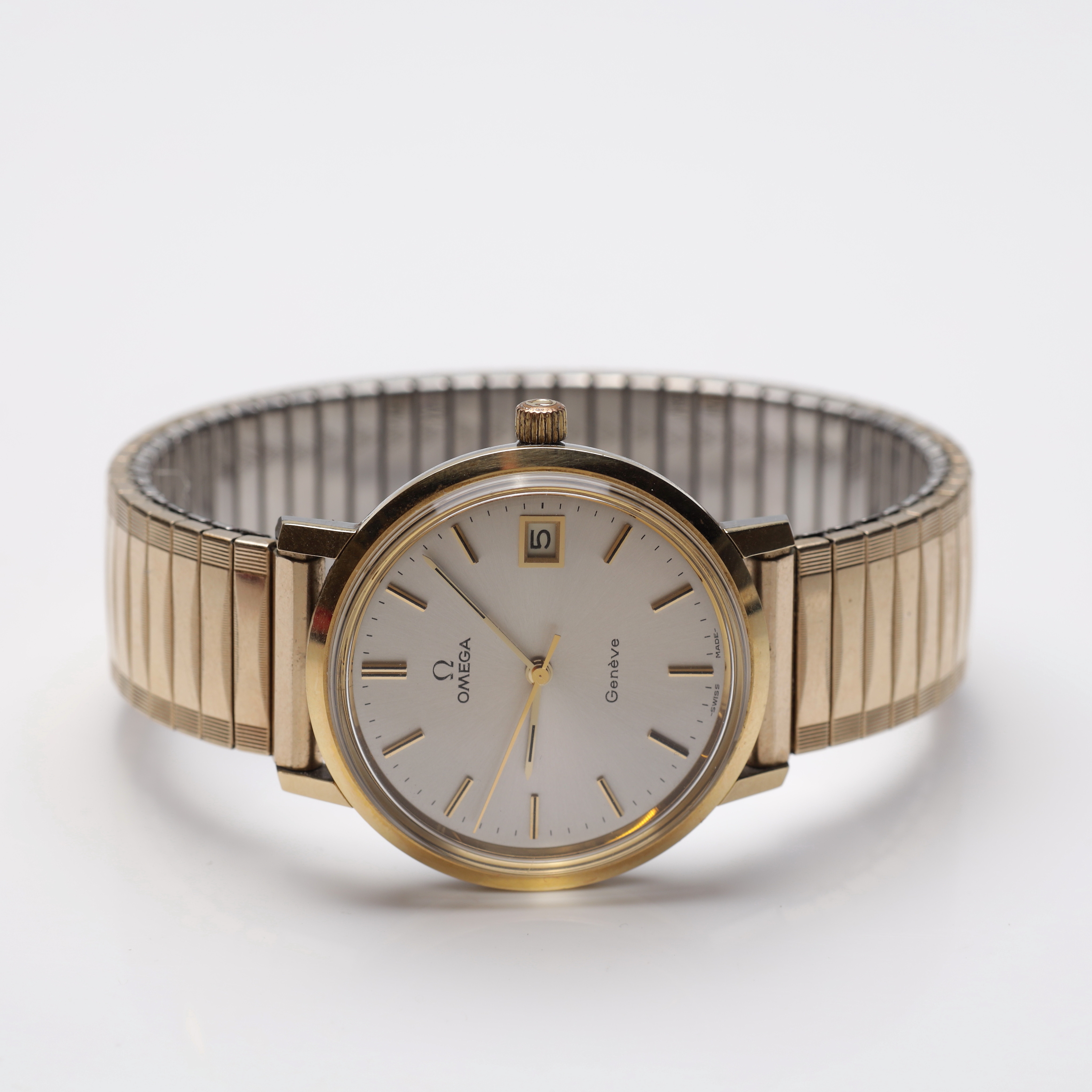 ARMBANDSUR, Omega Genève Automatic, guld på stål, 1960/70-tal. | Barnebys