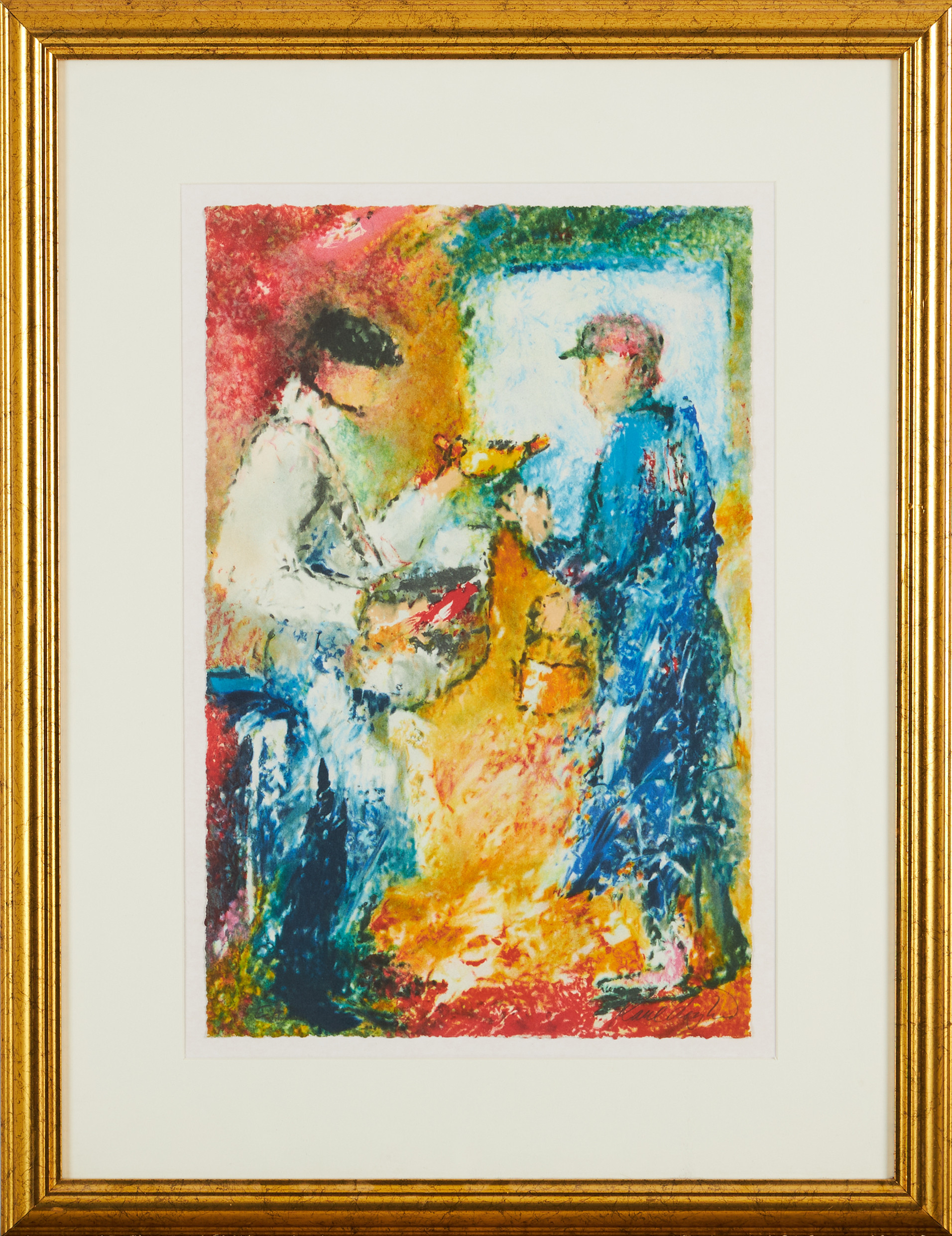 Images for 2351933. KARL HÖGLUND. abstract figure scene, signed Karl ...