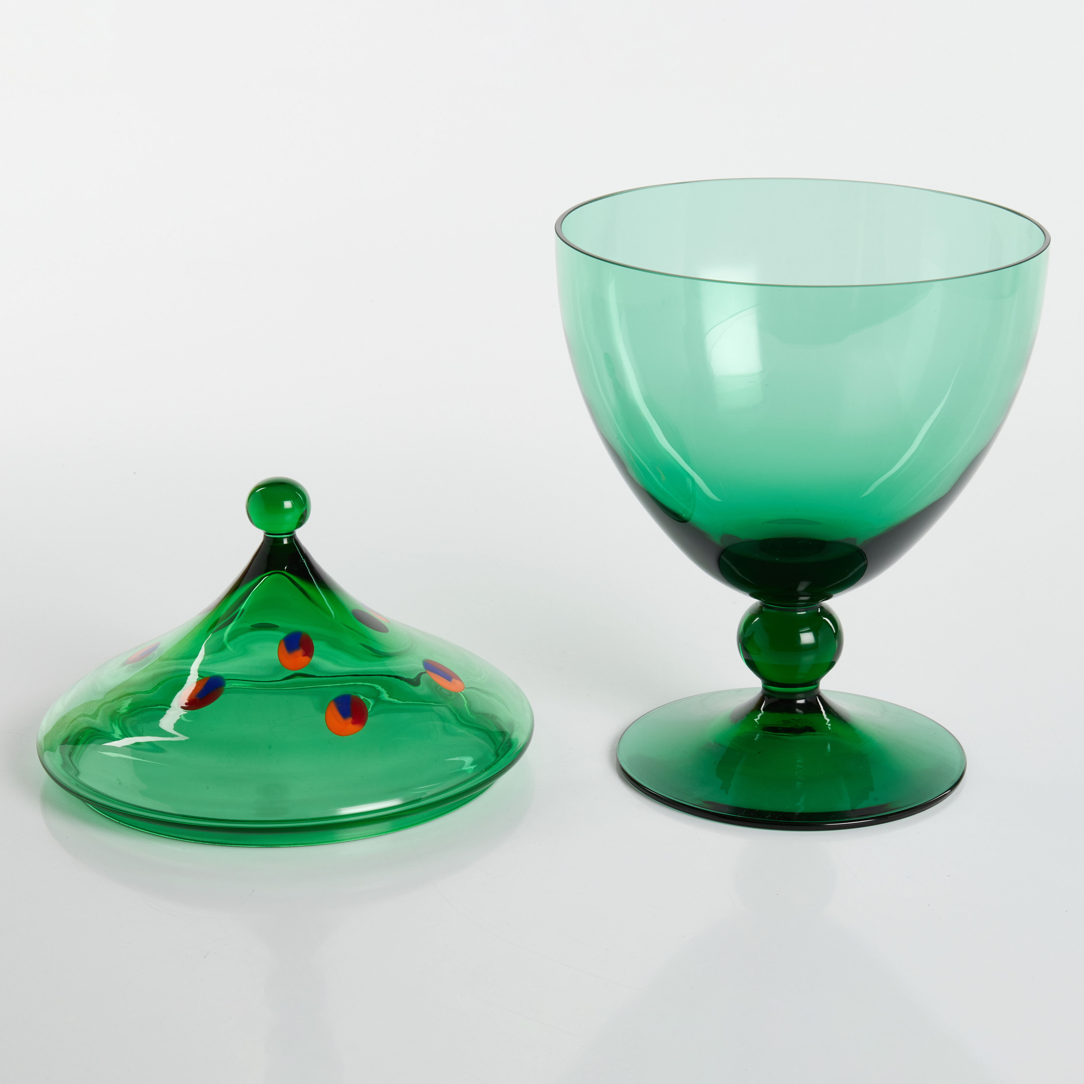 2353787. ERIKA LAGERBIELKE. Bonbonjär, "Pepperoni", Orrefors, vihreäksi ...