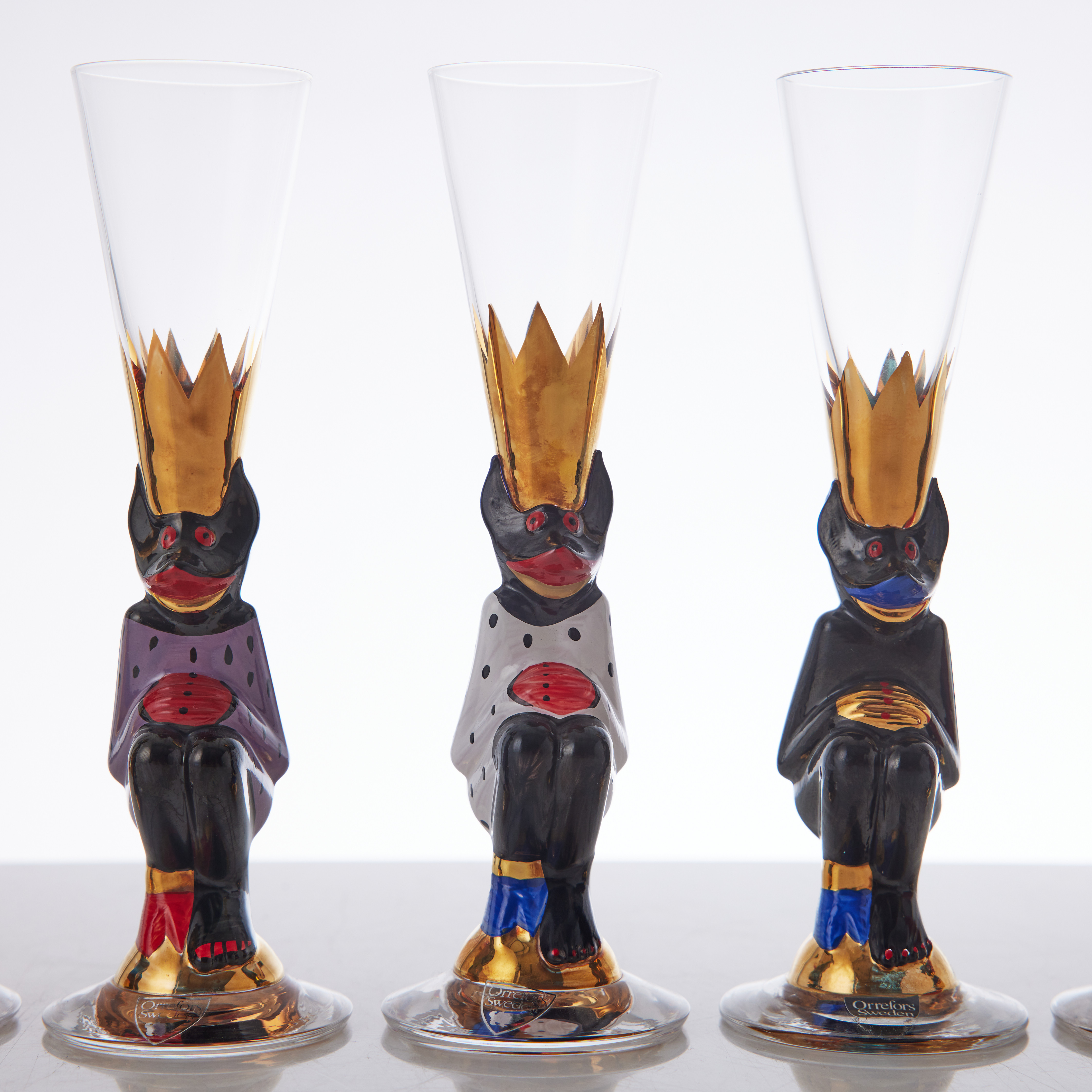 Images for 2355763. GUNNAR CYRÉN. "Devil", shot glass, 7 pcs, Orrefors ...