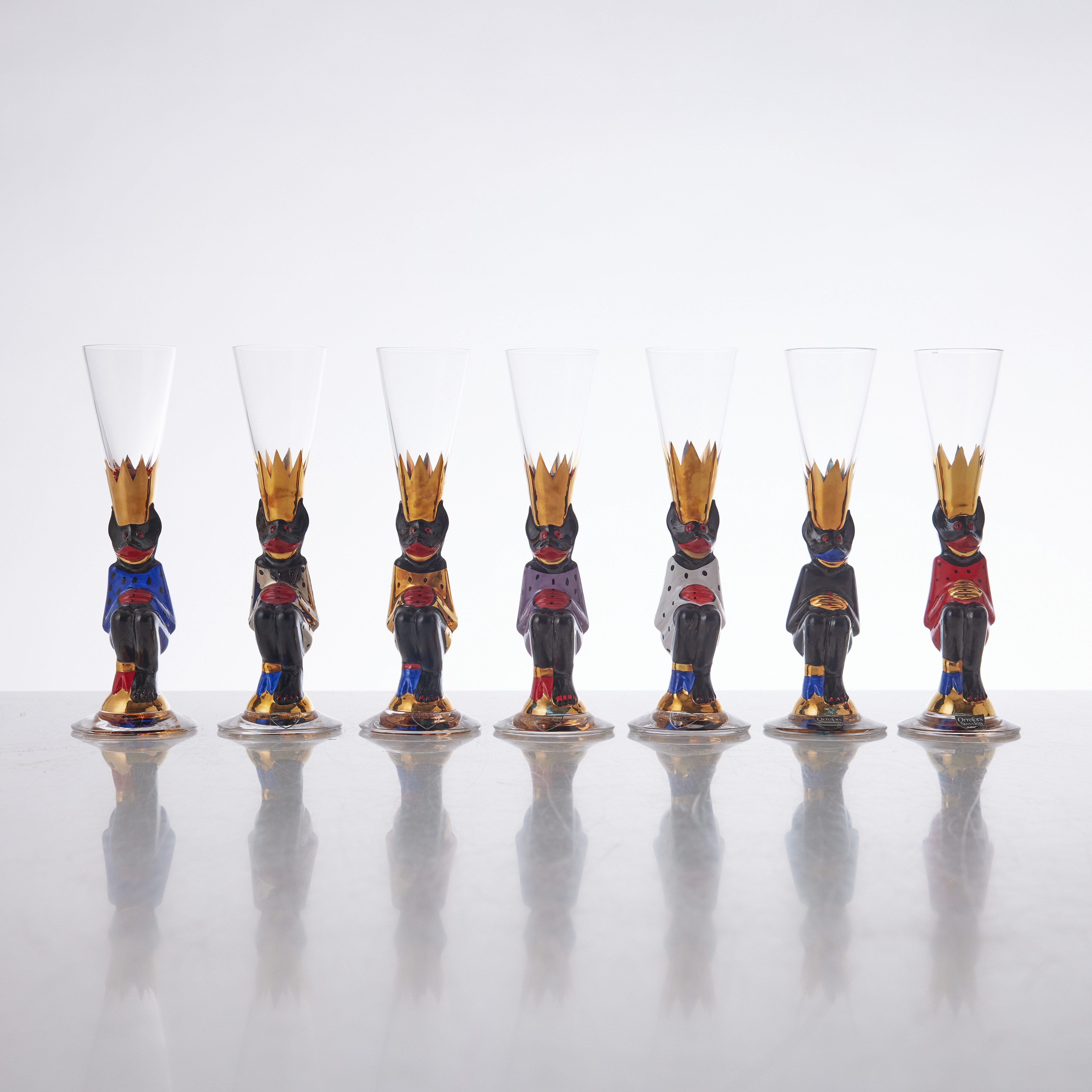 Images for 2355763. GUNNAR CYRÉN. "Devil", shot glass, 7 pcs, Orrefors ...