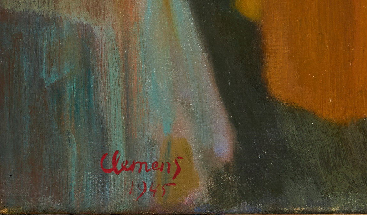 Images for 2356522. CURT CLEMENS (1911-1947). motif of a woman, oil on ...