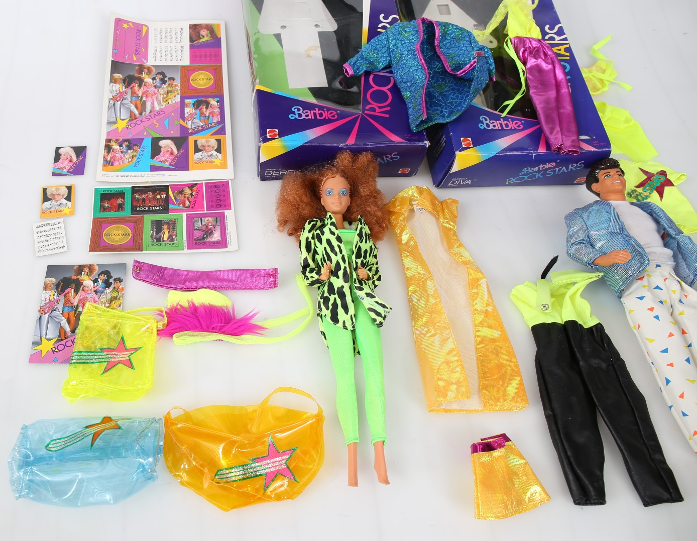 2356798. NUKET, "Rock Stars" Barbie ja Ken, 2 kpl, 1980-luku. kuvat ...